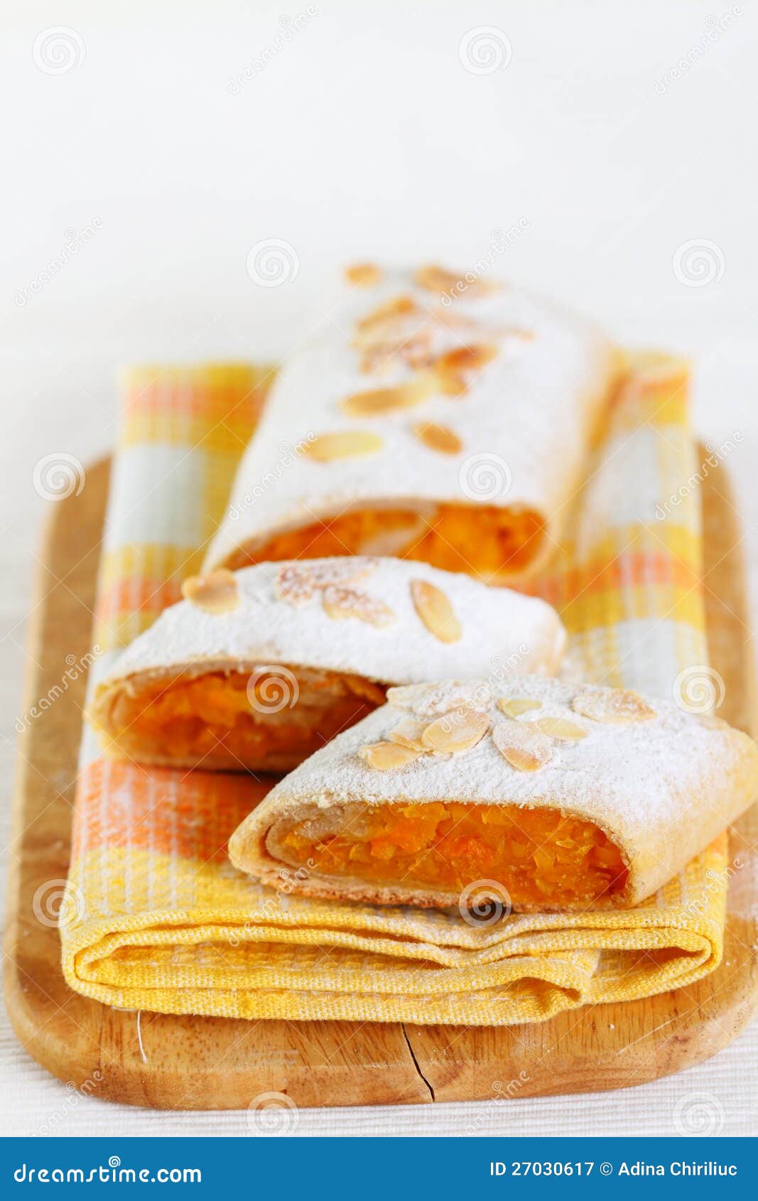Pumpkin strudel stock image. Image of traditional, homemade - 27030617