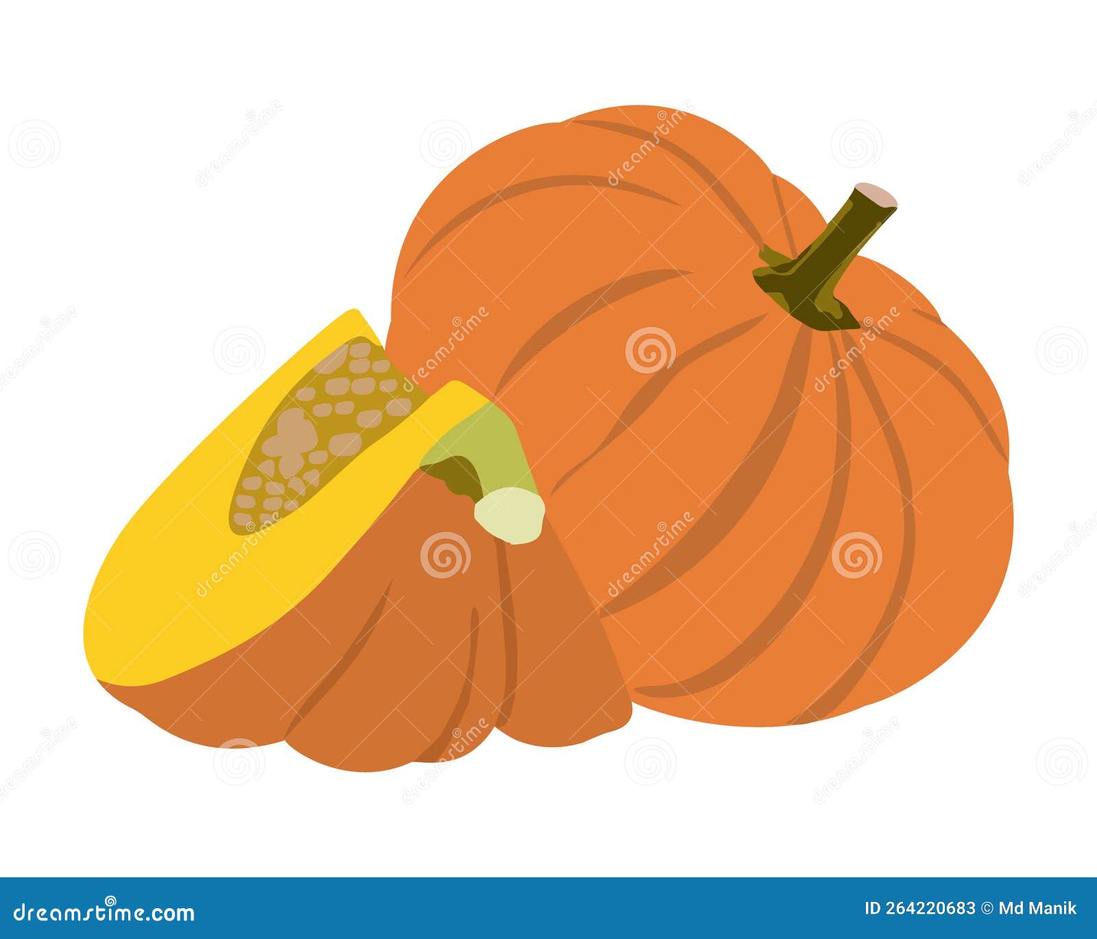 Pumpkin Vector Art Illustrator Stock Vector - Illustration of print ...