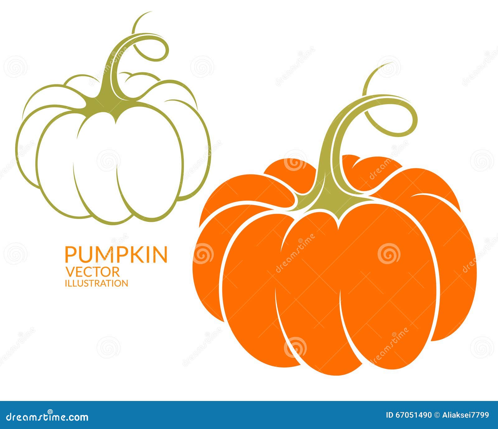 Pumpkin stock vector. Illustration of vector, yellow - 67051490