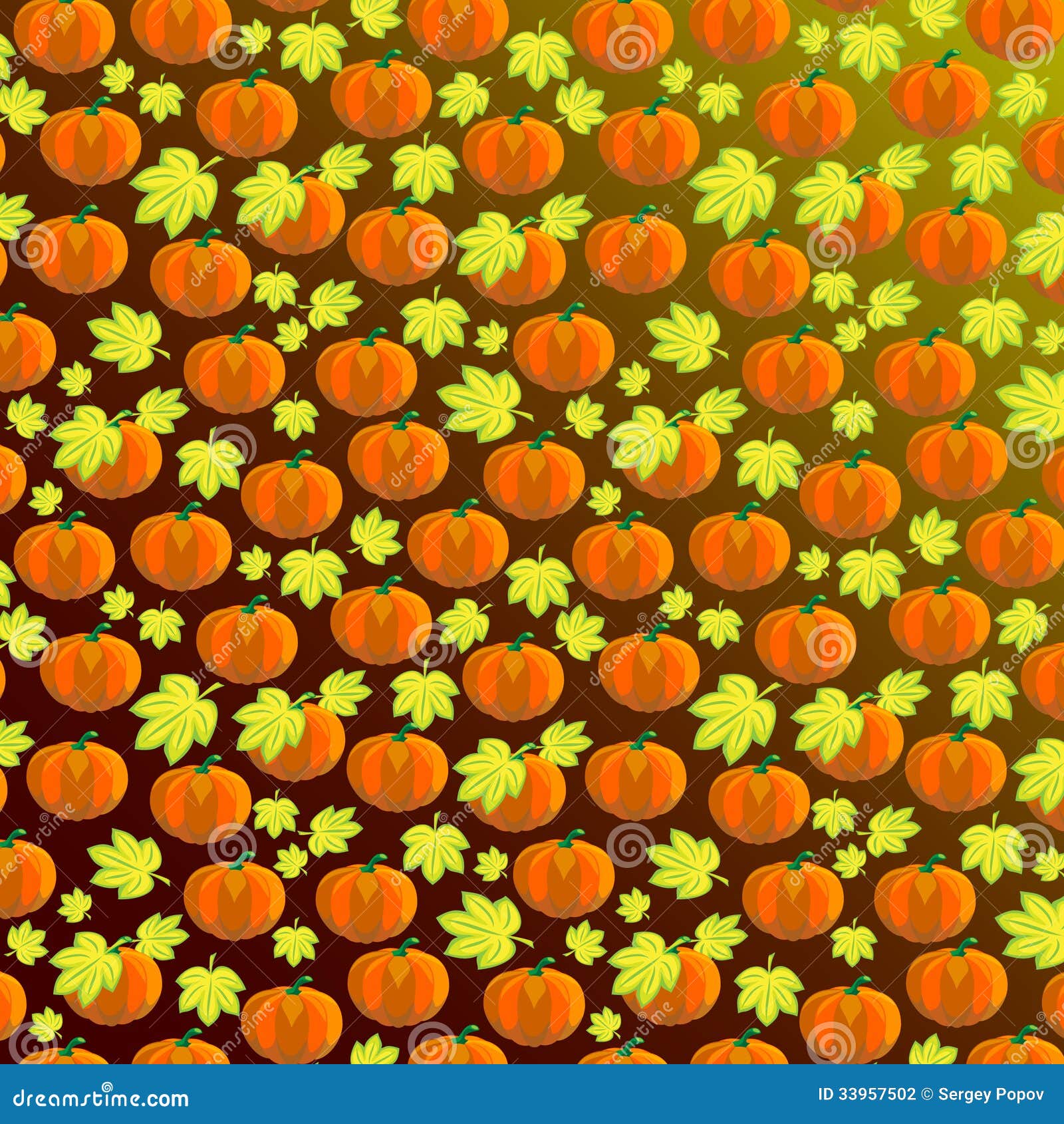 Pumpkin Vector Pattern Background Stock Vector - Illustration of ...
