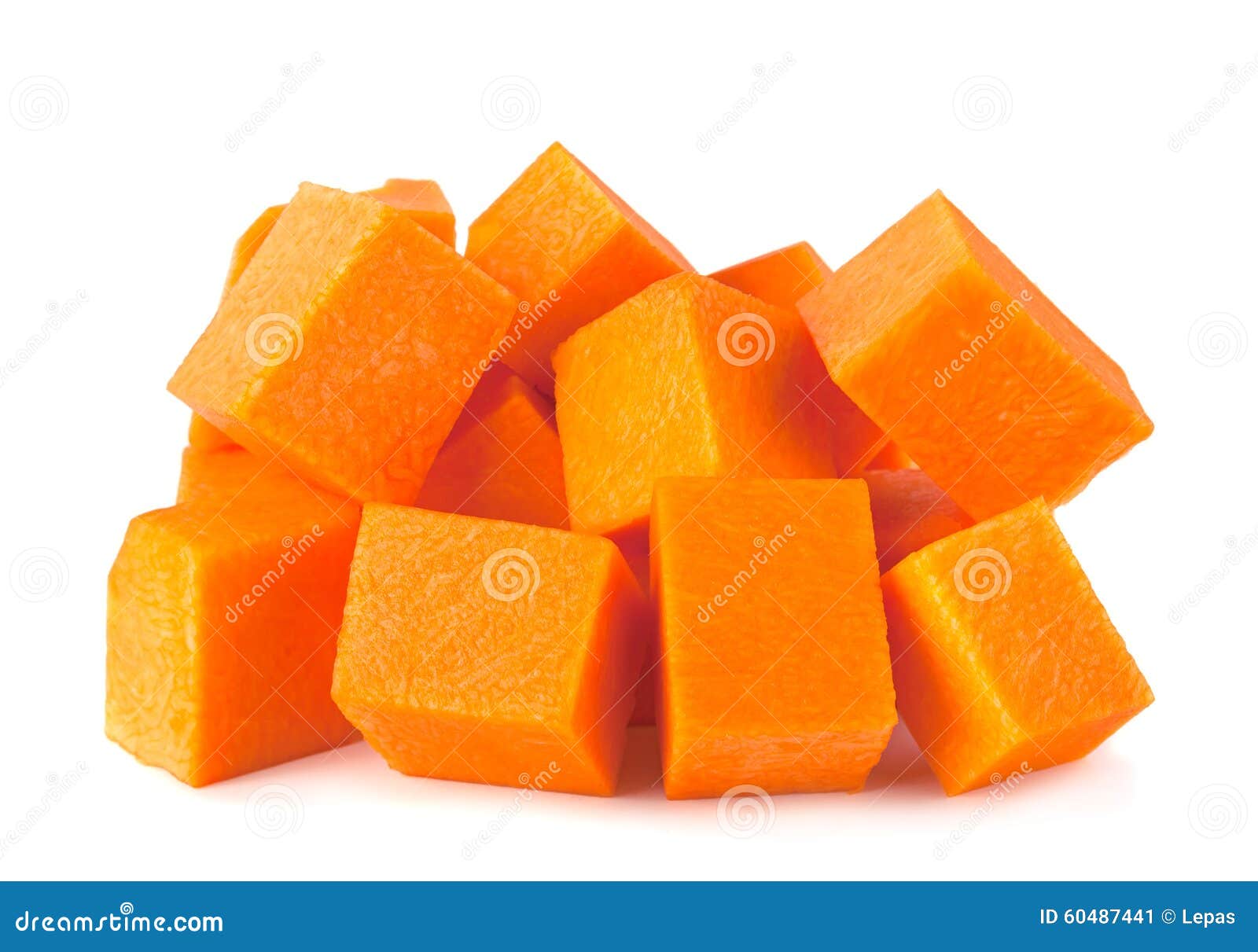 Pumpkin Vegetable Cube Slice Stock Image - Image of fall, background ...