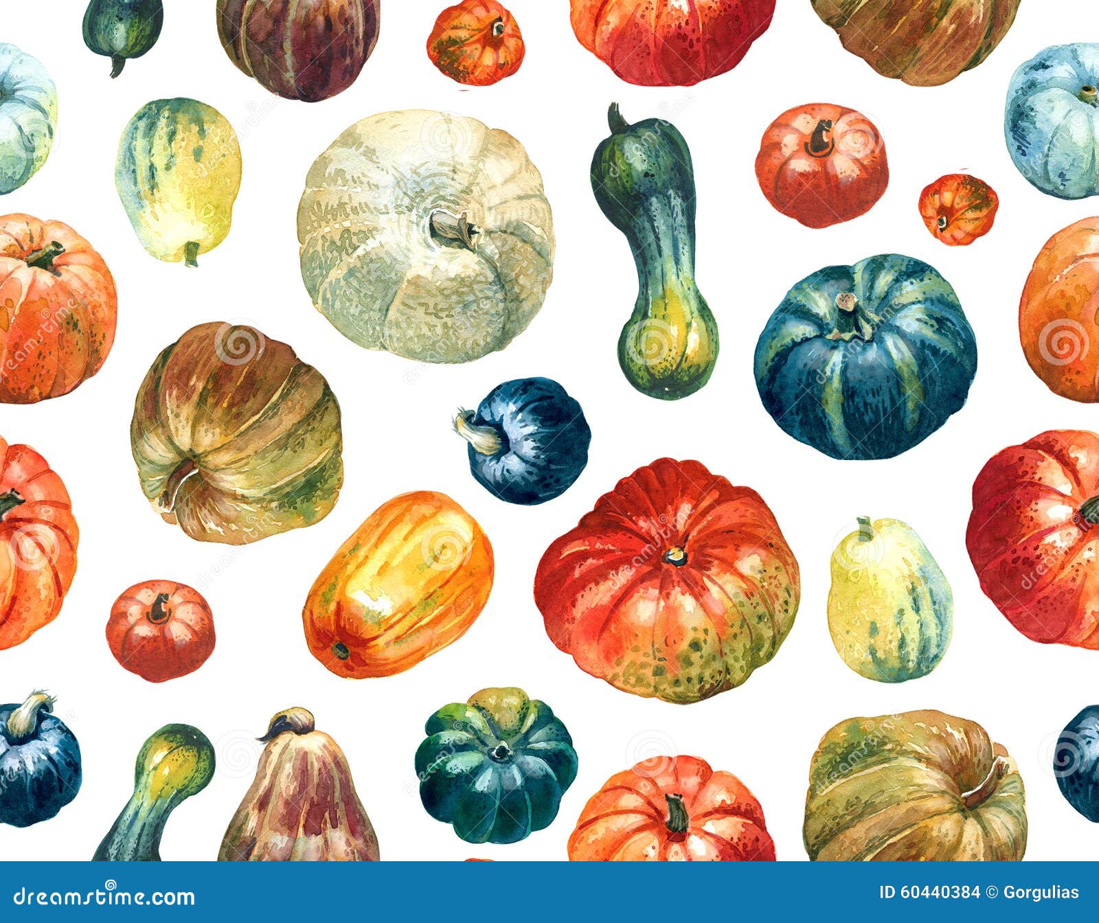 Pumpkins pattern stock illustration. Illustration of ripe - 60440384