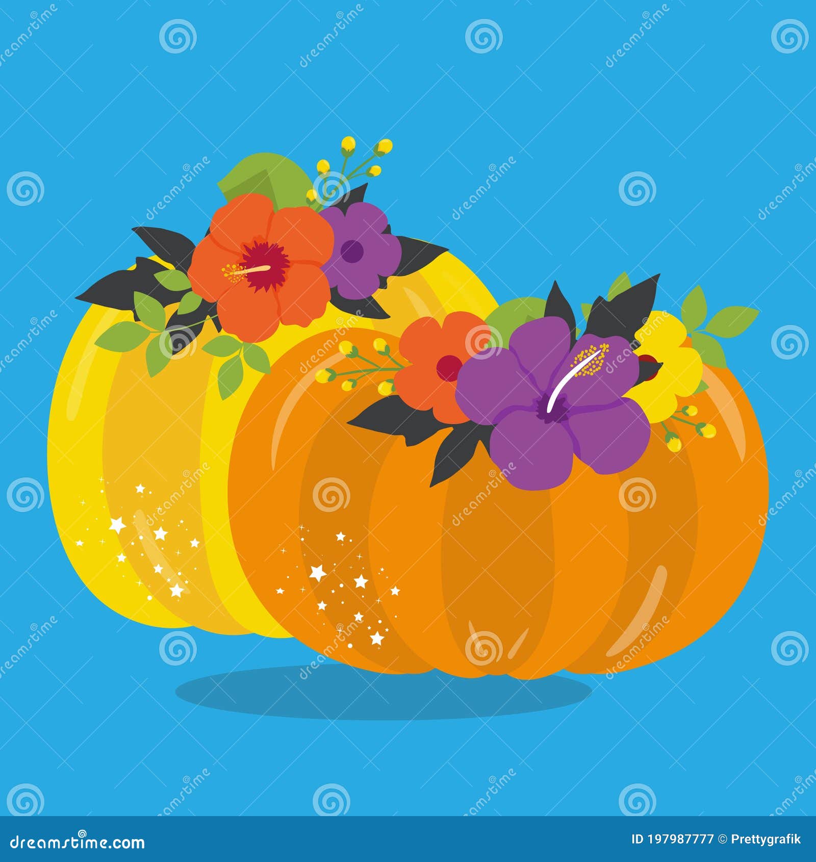 Pumpkins two pumpkin 08 stock vector. Illustration of pumpkins - 197987777