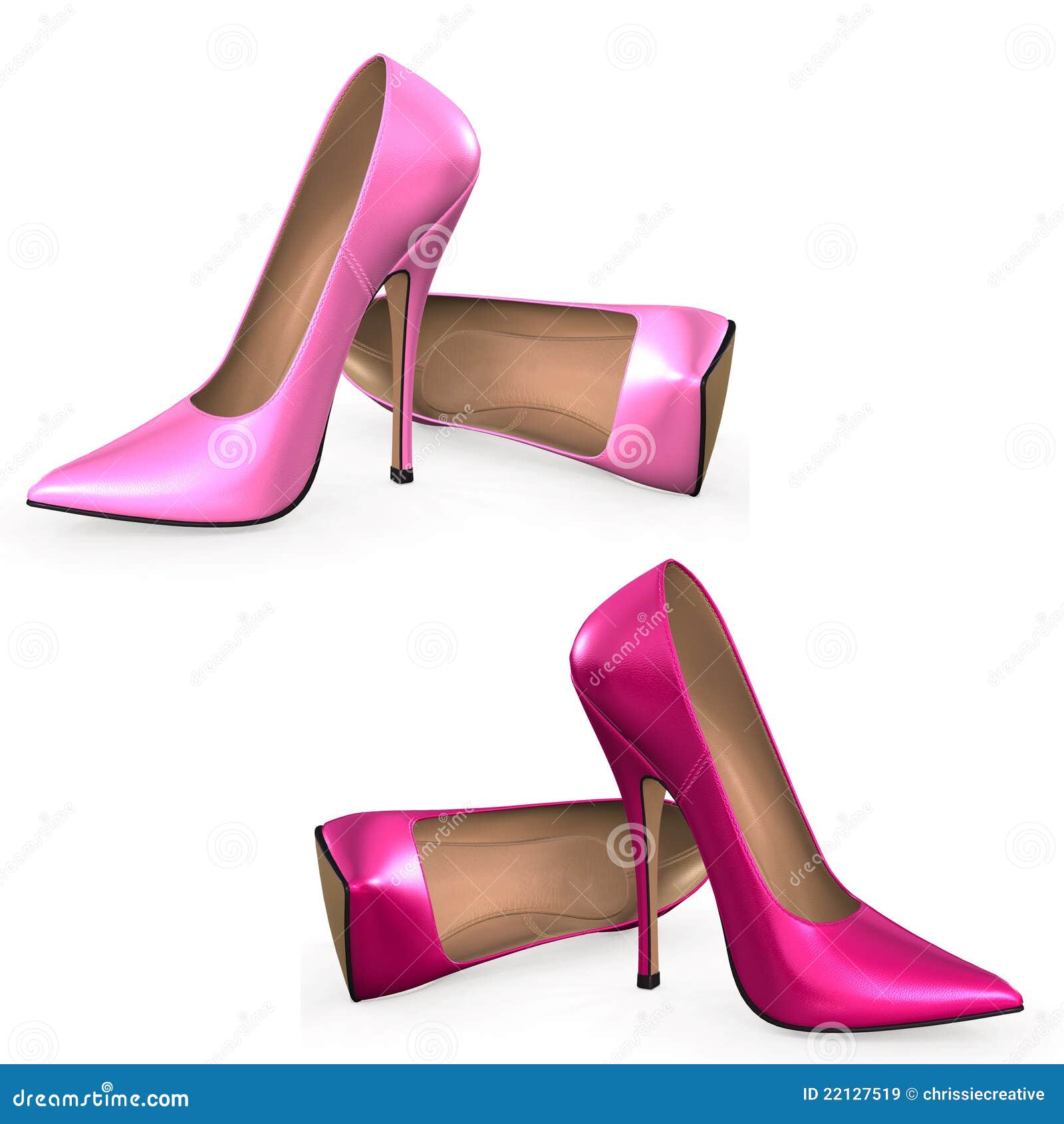 Pink Pumps Cartoon Vector | CartoonDealer.com #26155437