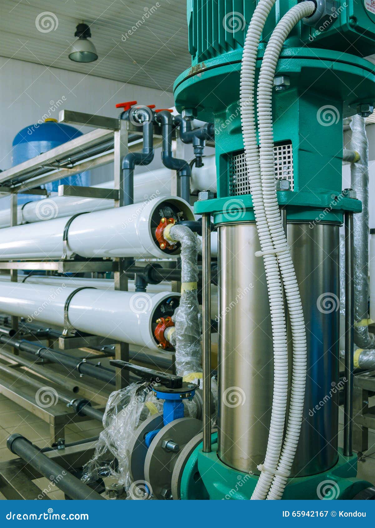 Pumps and piping system stock image. Image of filtration - 65942167