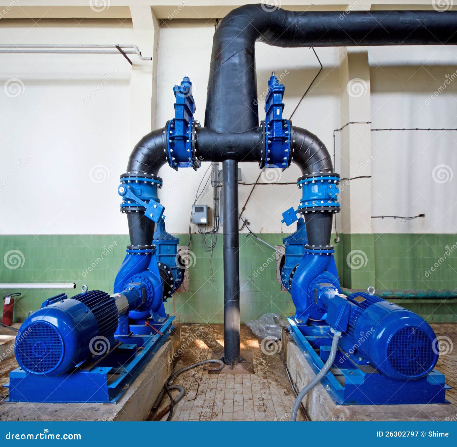 Pumpstation stockbild. Bild von ausrüstung, architektur - 26302797