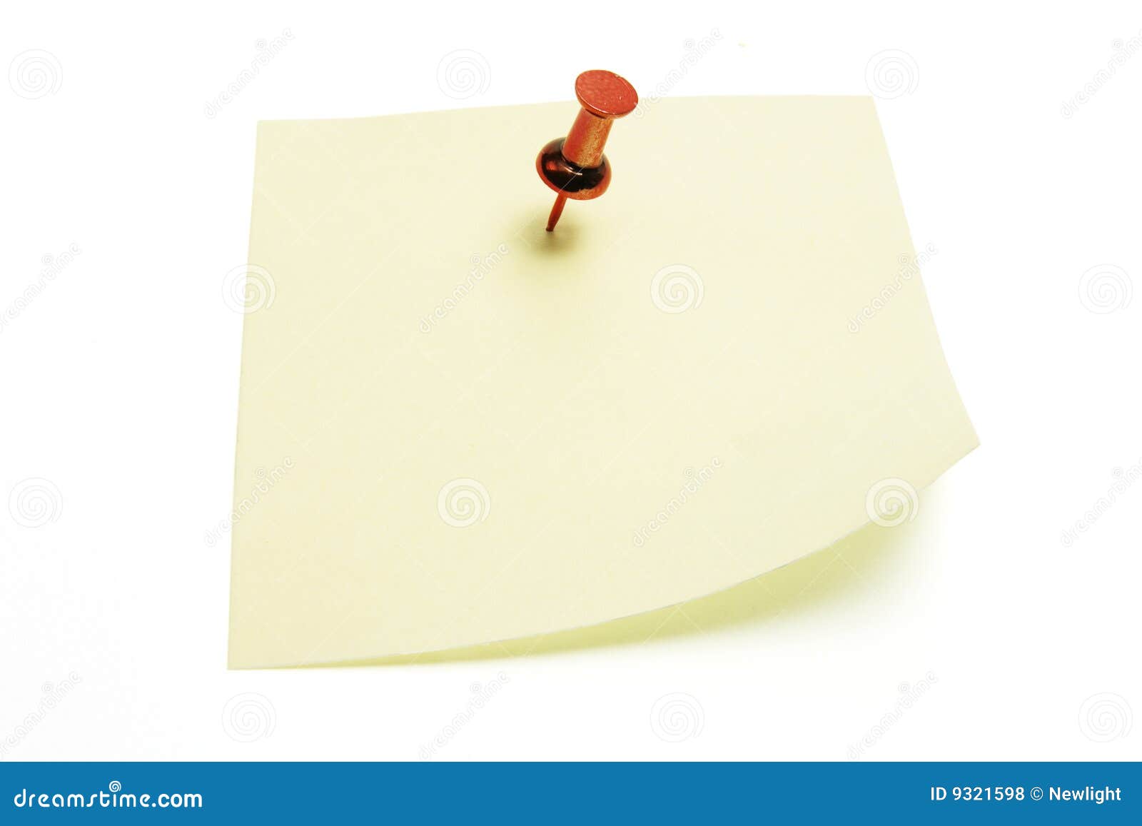 Punaise De Poteau De Papier De Note Photo stock - Image du coupure ...
