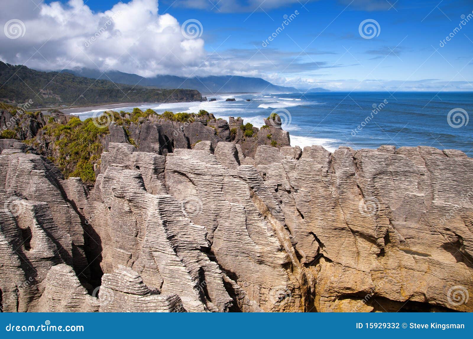 Punakaiki Pancake Rocks stock photo. Image of pancake - 15929332