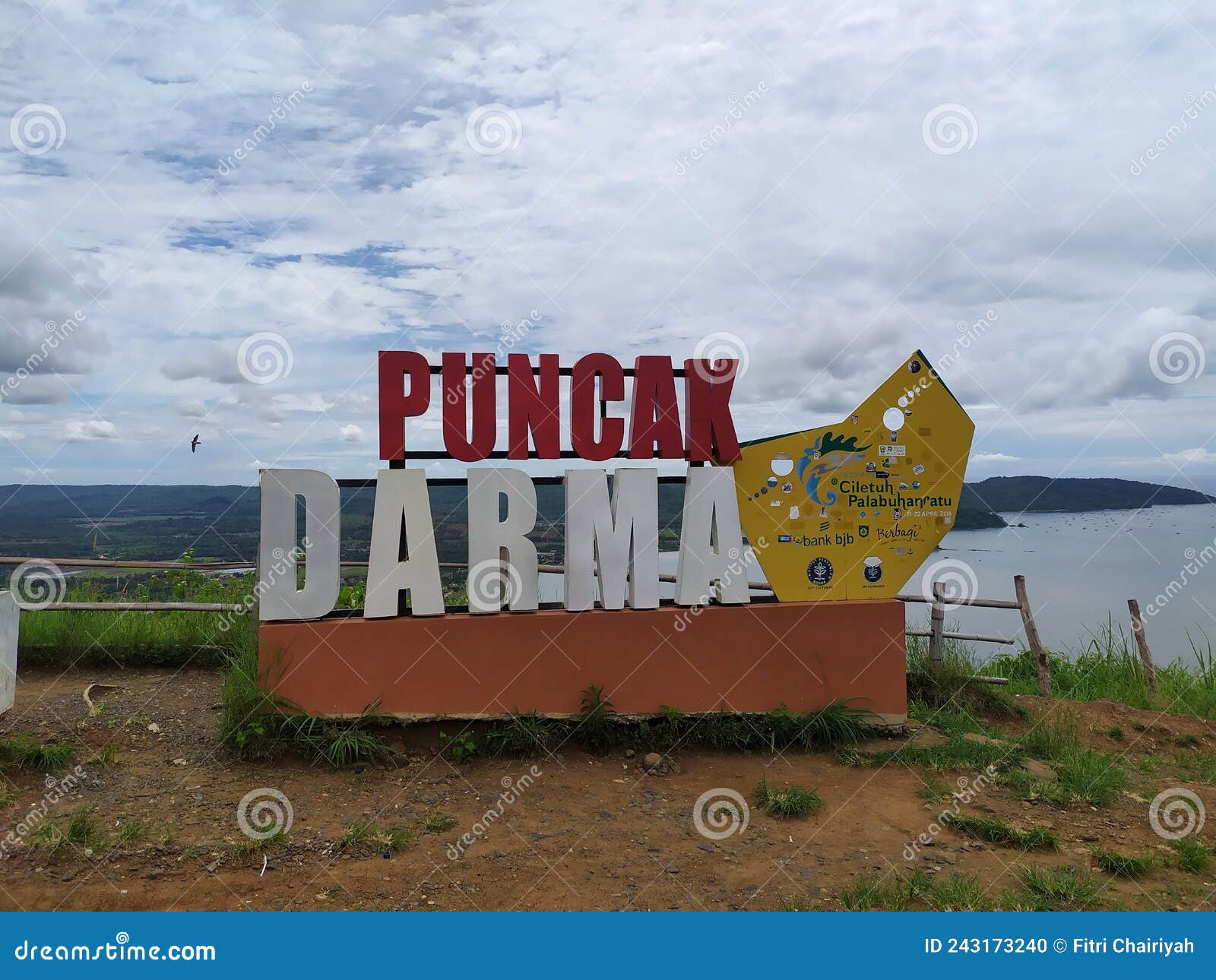 Puncak Darma with Sea View from Ciletuh Sukabumi, West Java Editorial ...