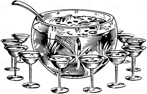 Punch Bowl 1 stock vector. Illustration of households - 42095492