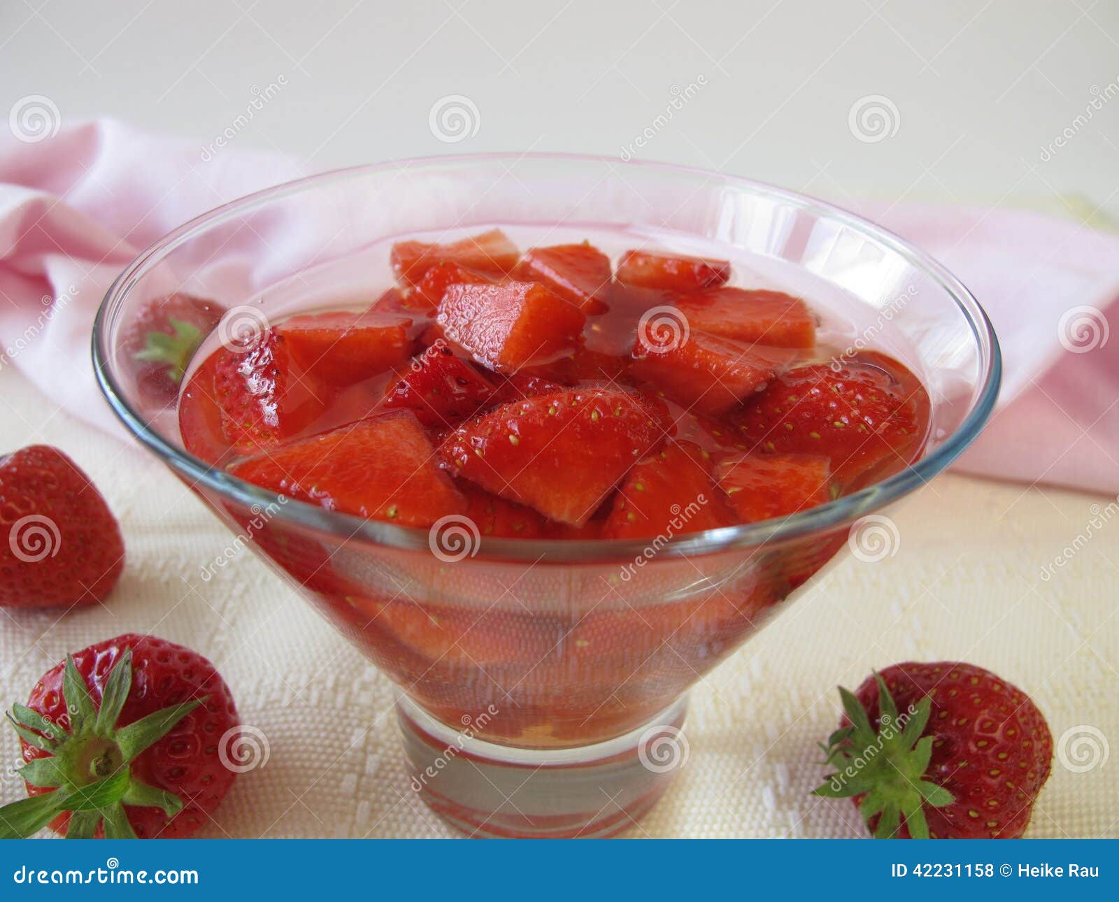 Punch Bowl with Strawberries Stock Photo - Image of summer, fruit: 42231158