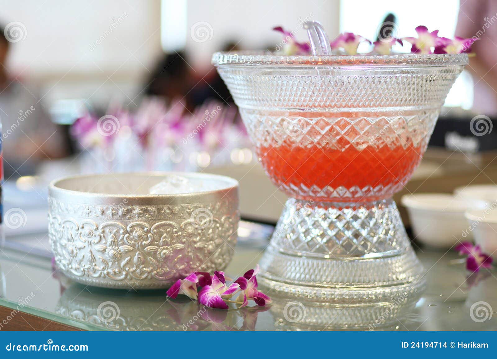 Punch Bowl on the table stock photo. Image of food, glass - 24194714