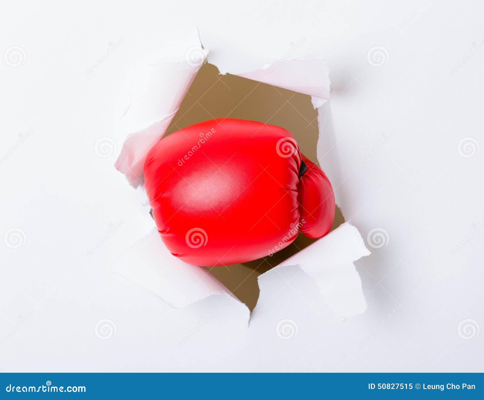 Punch Break through Paper Wall Stock Image - Image of painful, hole ...