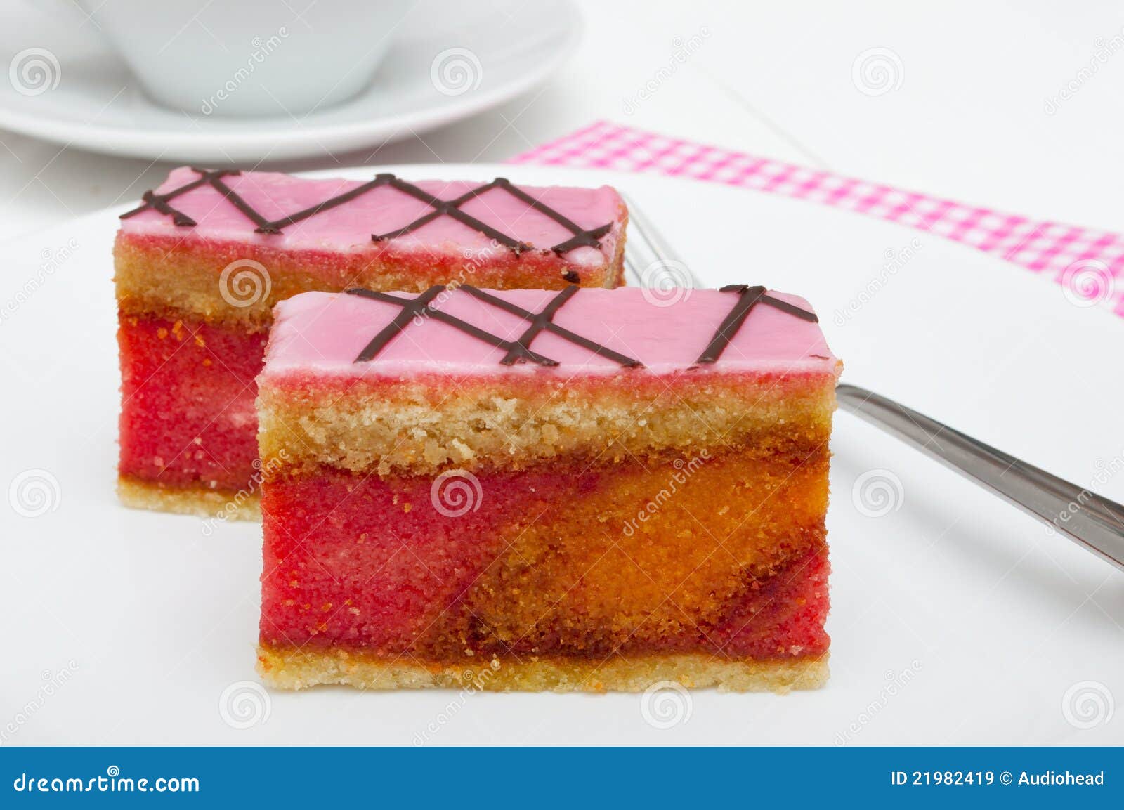 Punch Cake stock image. Image of baked, sweet, pink, confectionery ...