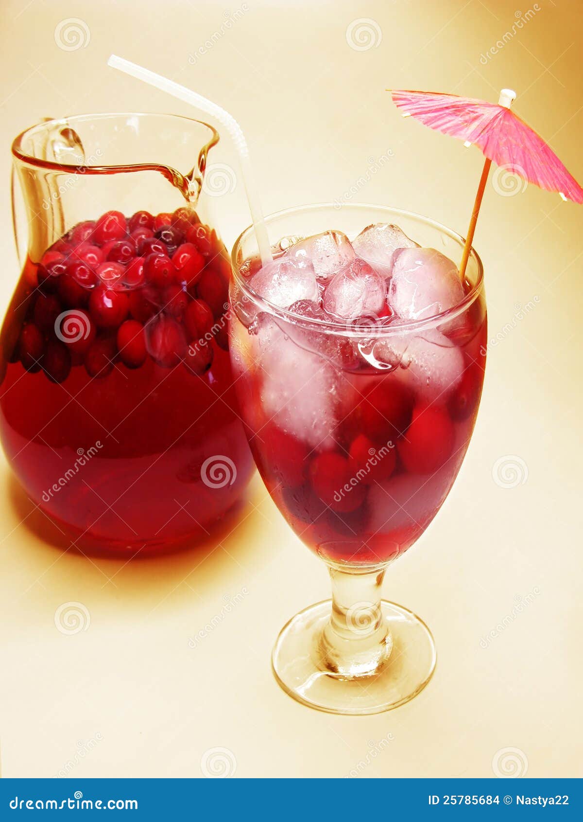 Punch Cocktail Drink with Fruit Stock Photo - Image of cocktail ...