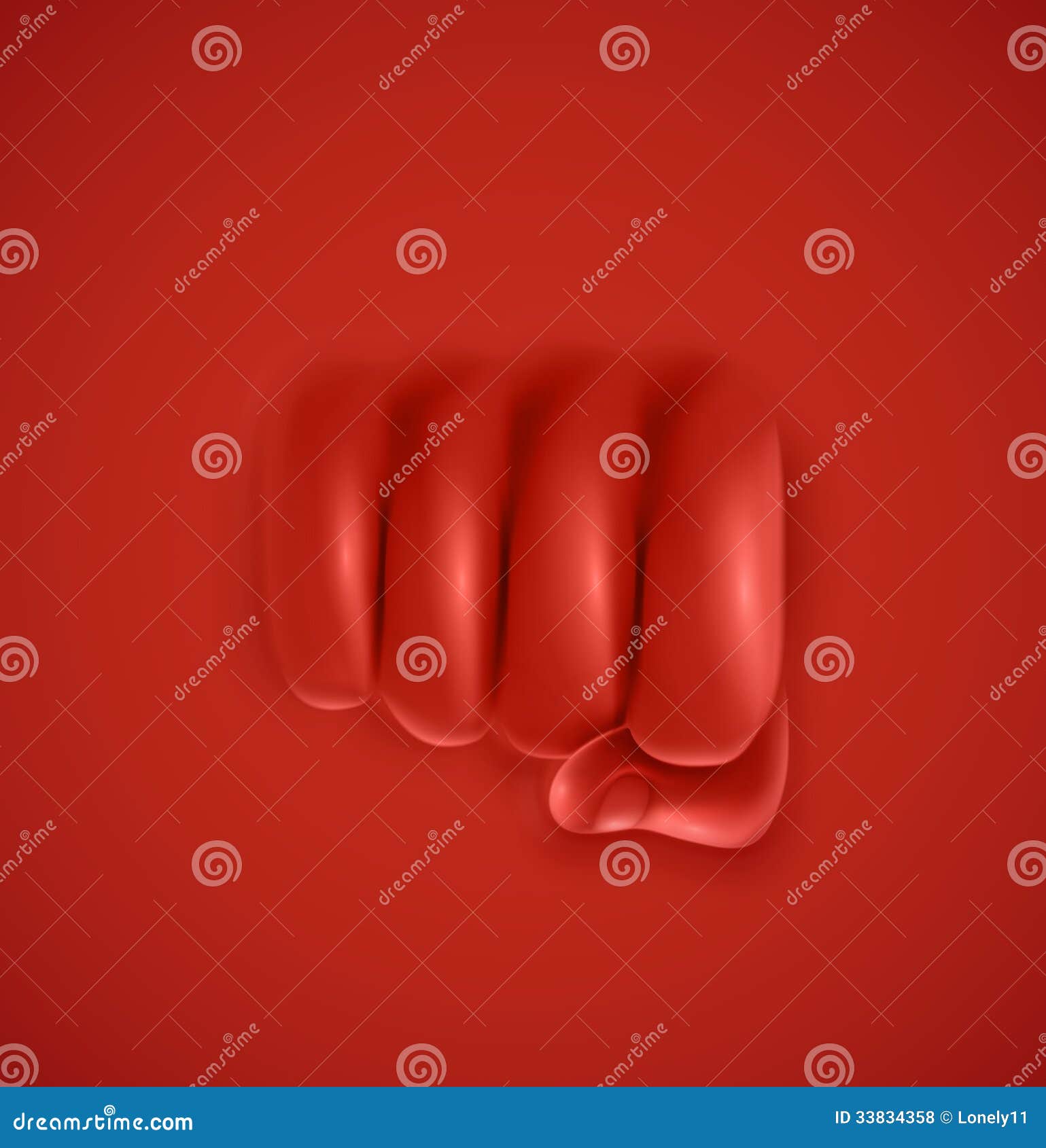 Rebel Punch Cartoon Vector | CartoonDealer.com #30756013