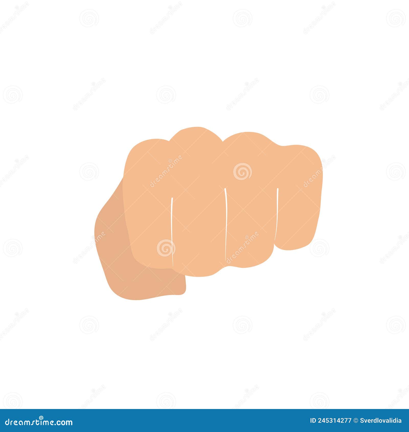 Fist Stylized Symbol Vector Illustration | CartoonDealer.com #34707482