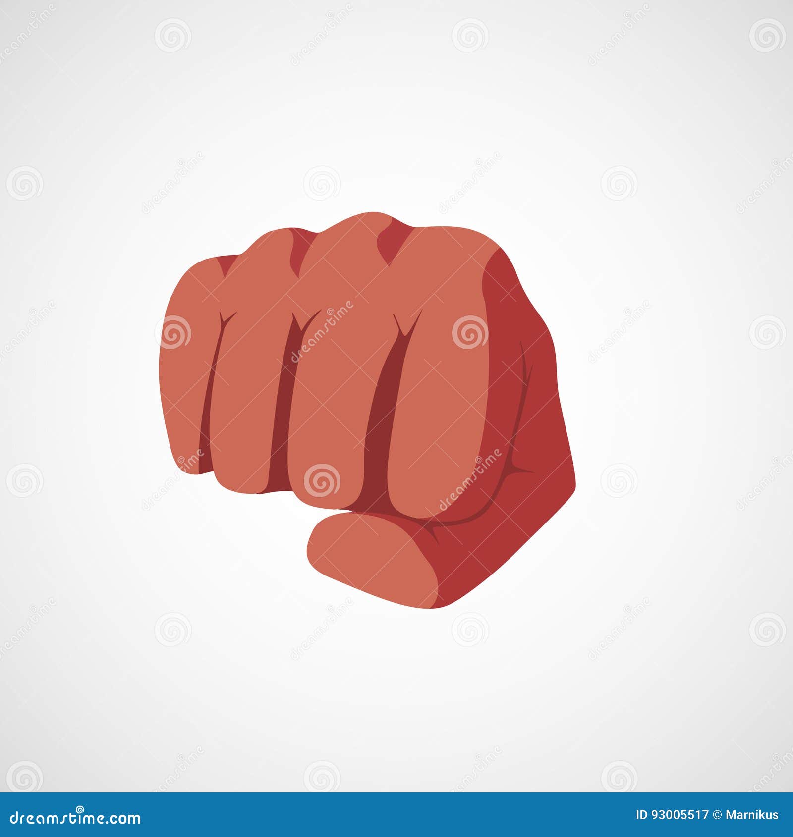 Punch fist vector stock vector. Illustration of freedom - 93005517