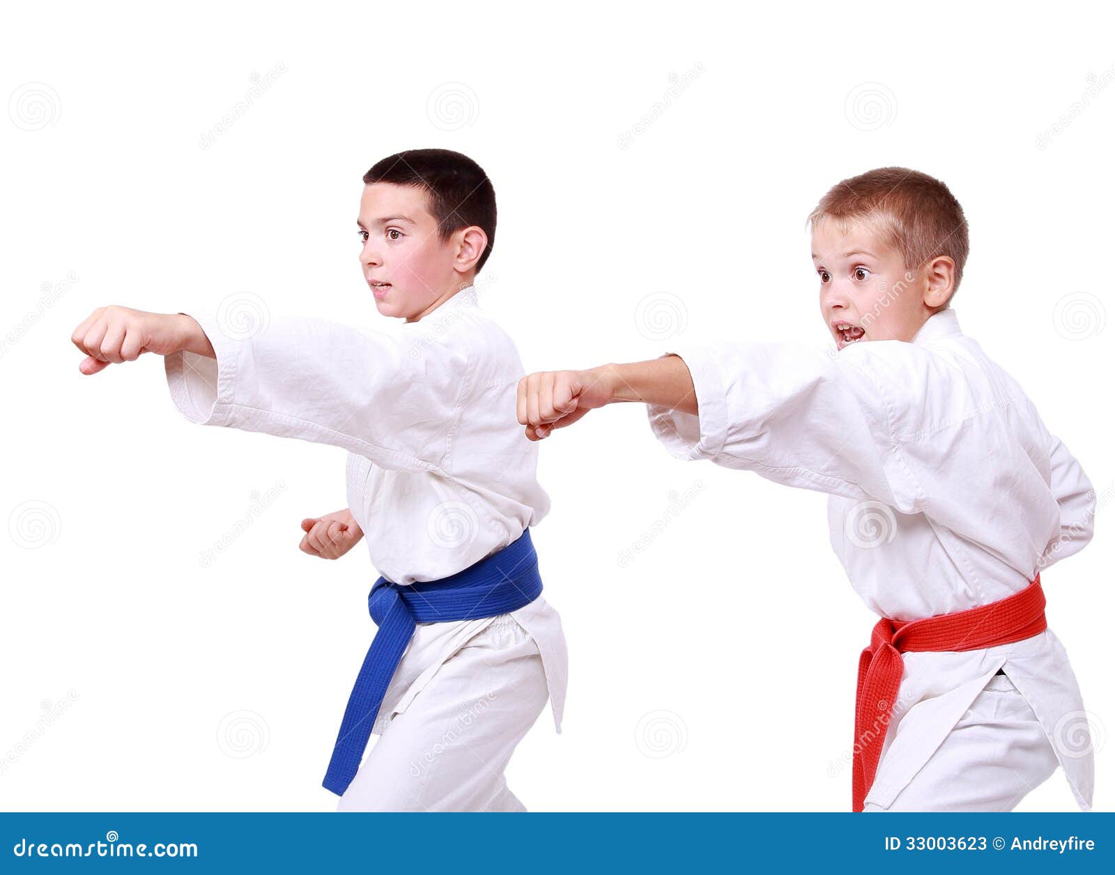 Punch Hand Athletes on a White Background Isolated Stock Image - Image ...