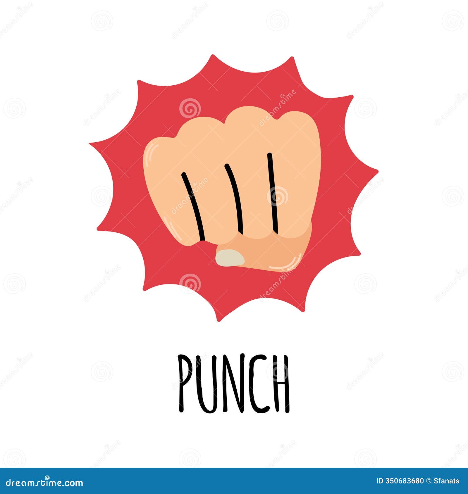 Punch Icon Clipart Logotype Isolated Vector Illustration Stock ...
