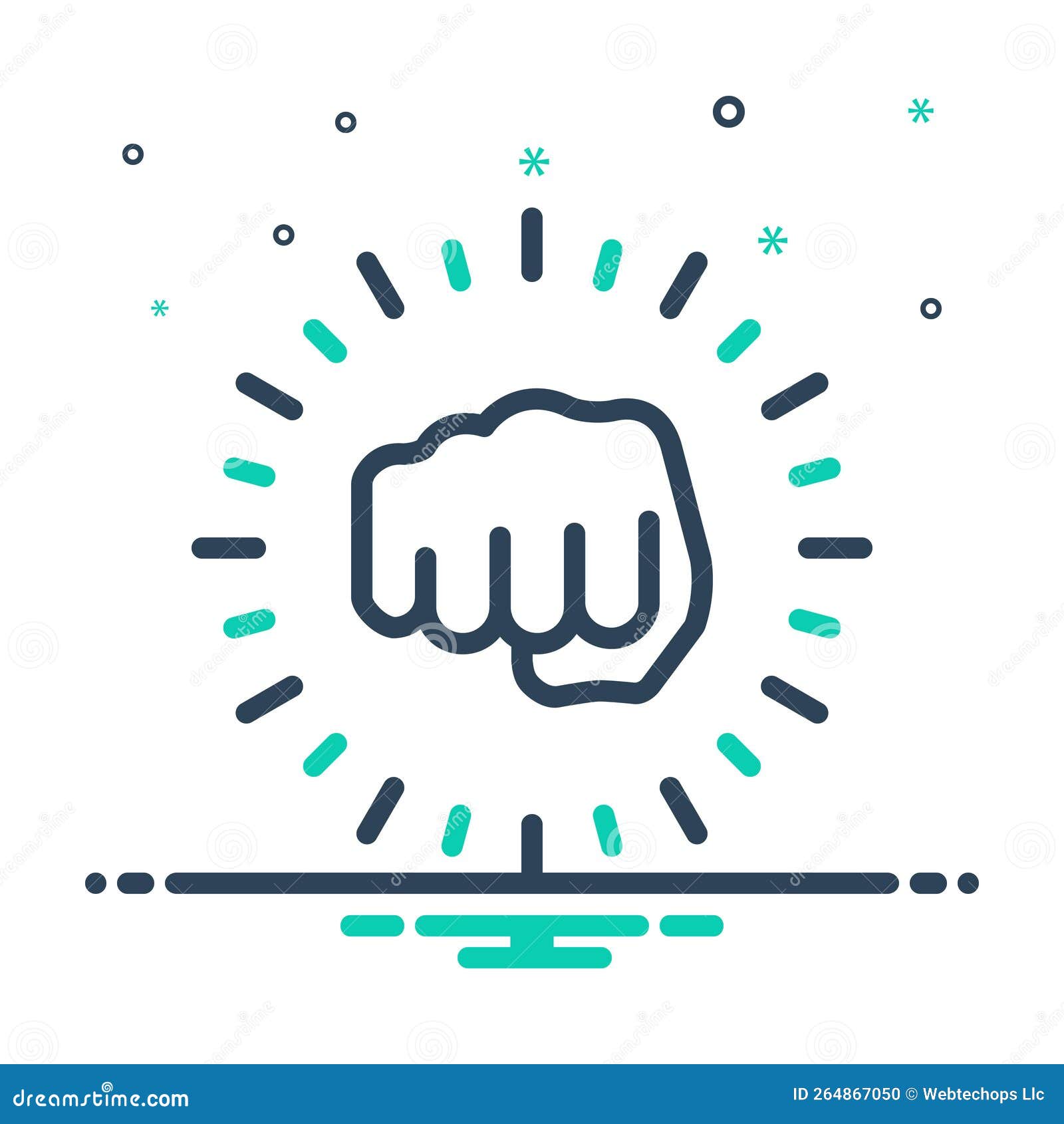 Mix Icon for Punch, Hit and Thump Stock Illustration - Illustration of ...