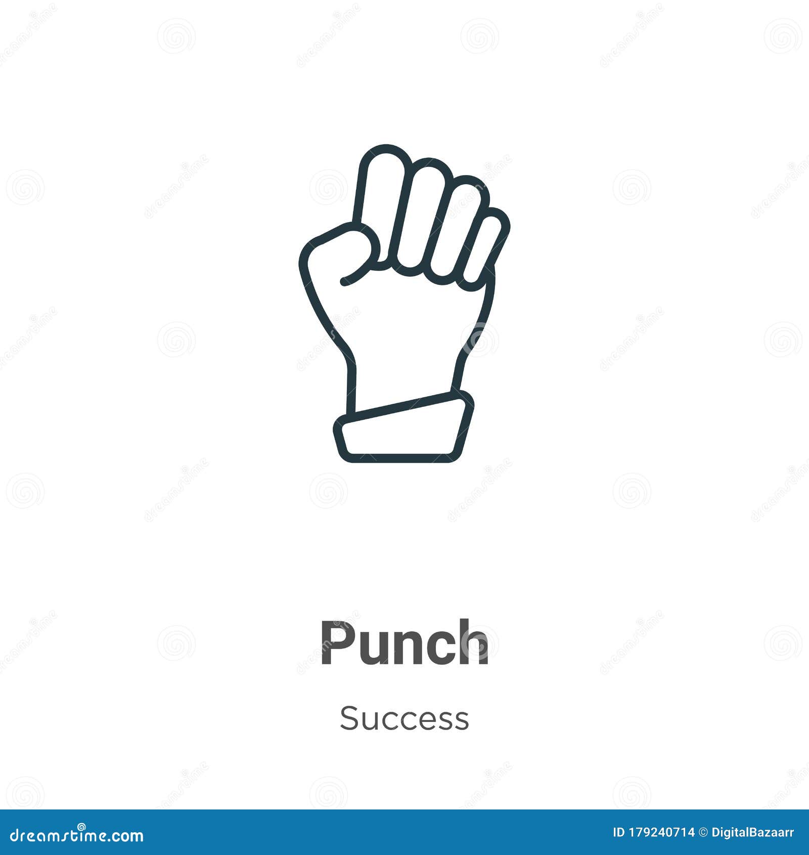 Punch Bag Outline Silhouette Royalty-Free Stock Photography ...