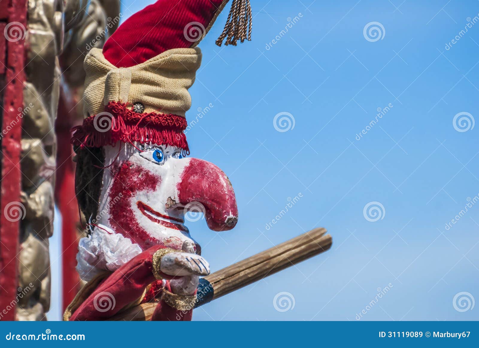 Punch with Stick stock image. Image of copy, punch, sideshow - 31119089