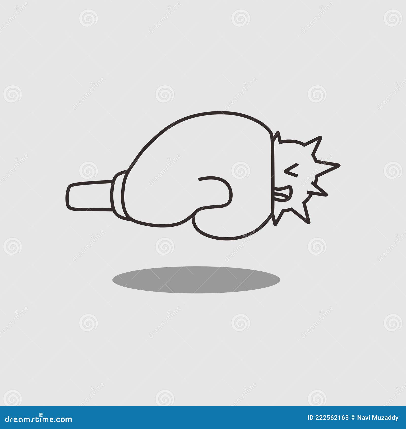 Punch virus vector stock illustration. Illustration of memukul - 222562163