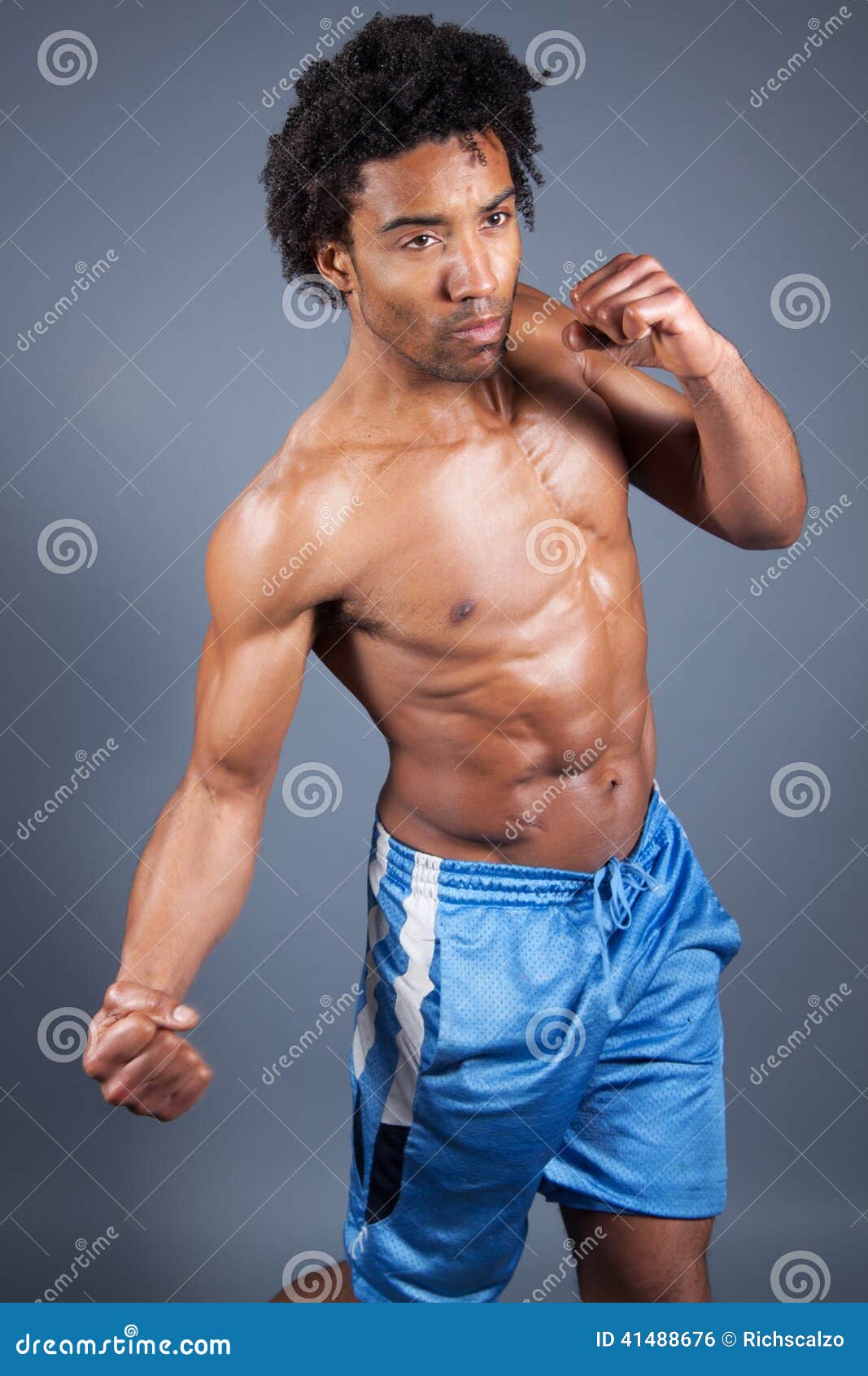 Punch stock photo. Image of kick, athlete, muscle, male - 41488676