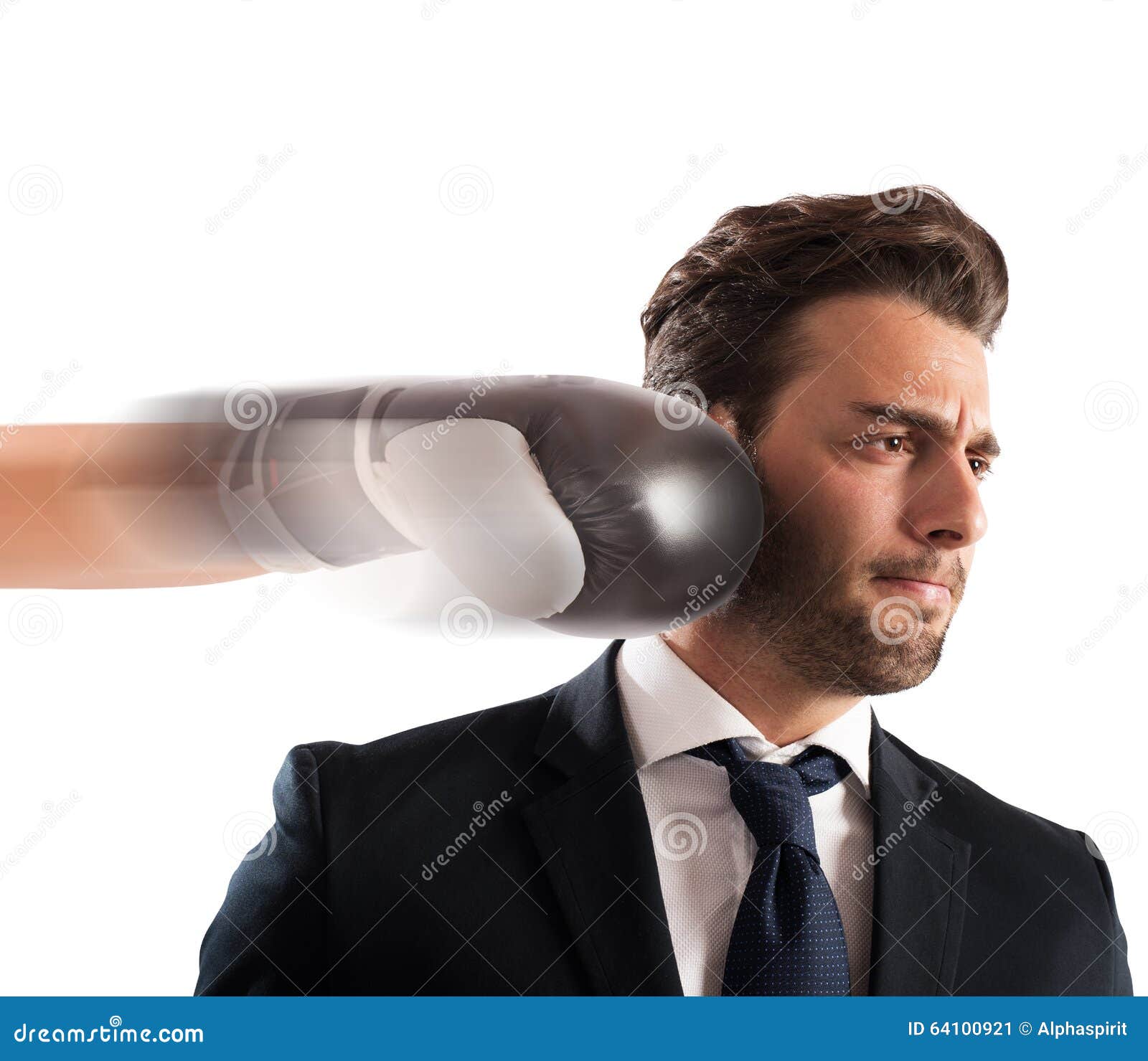 Punched businessman stock image. Image of despair, frustration - 64100921