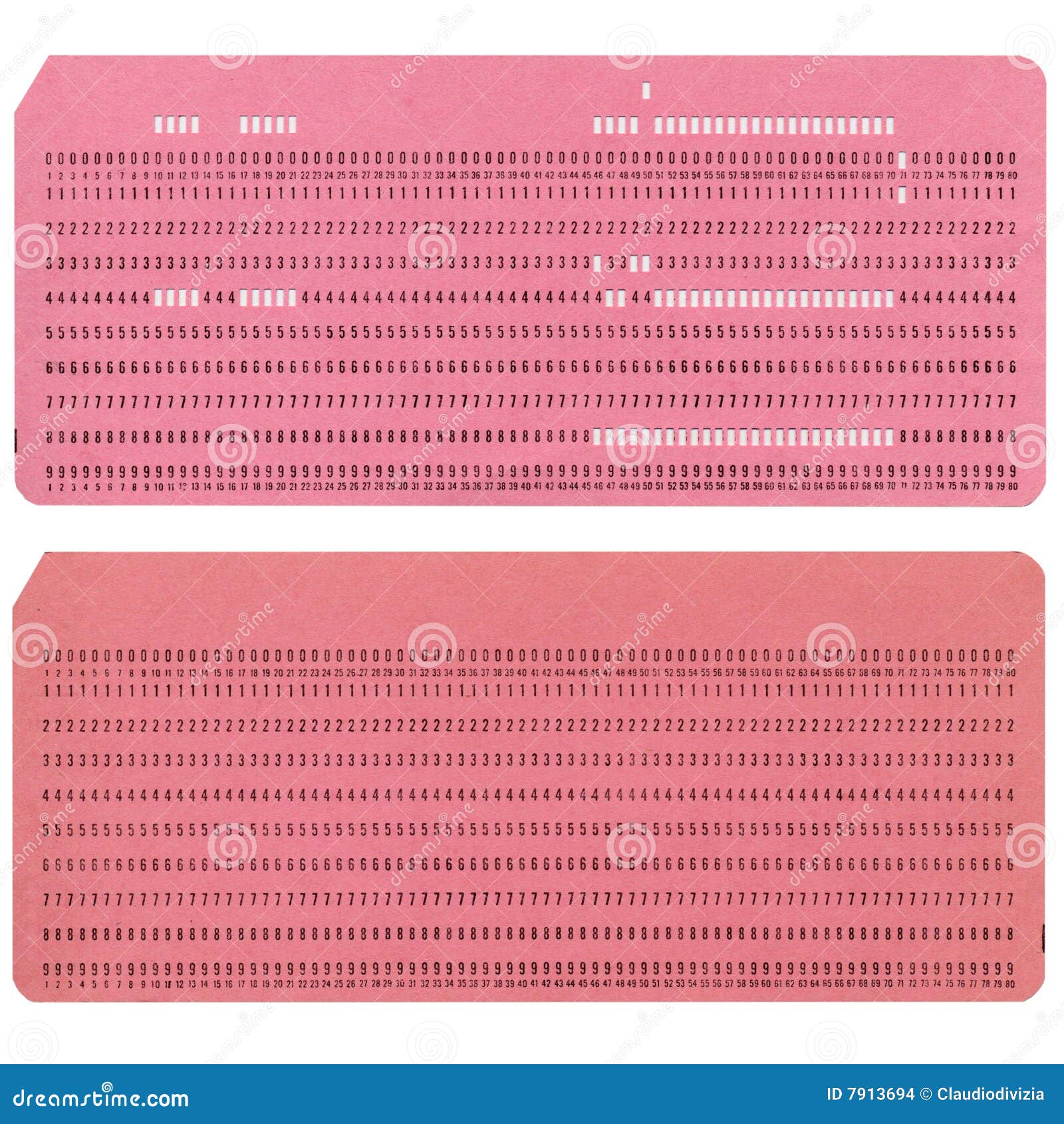 Vintage Punched Card Royalty-Free Stock Image | CartoonDealer.com #4768666