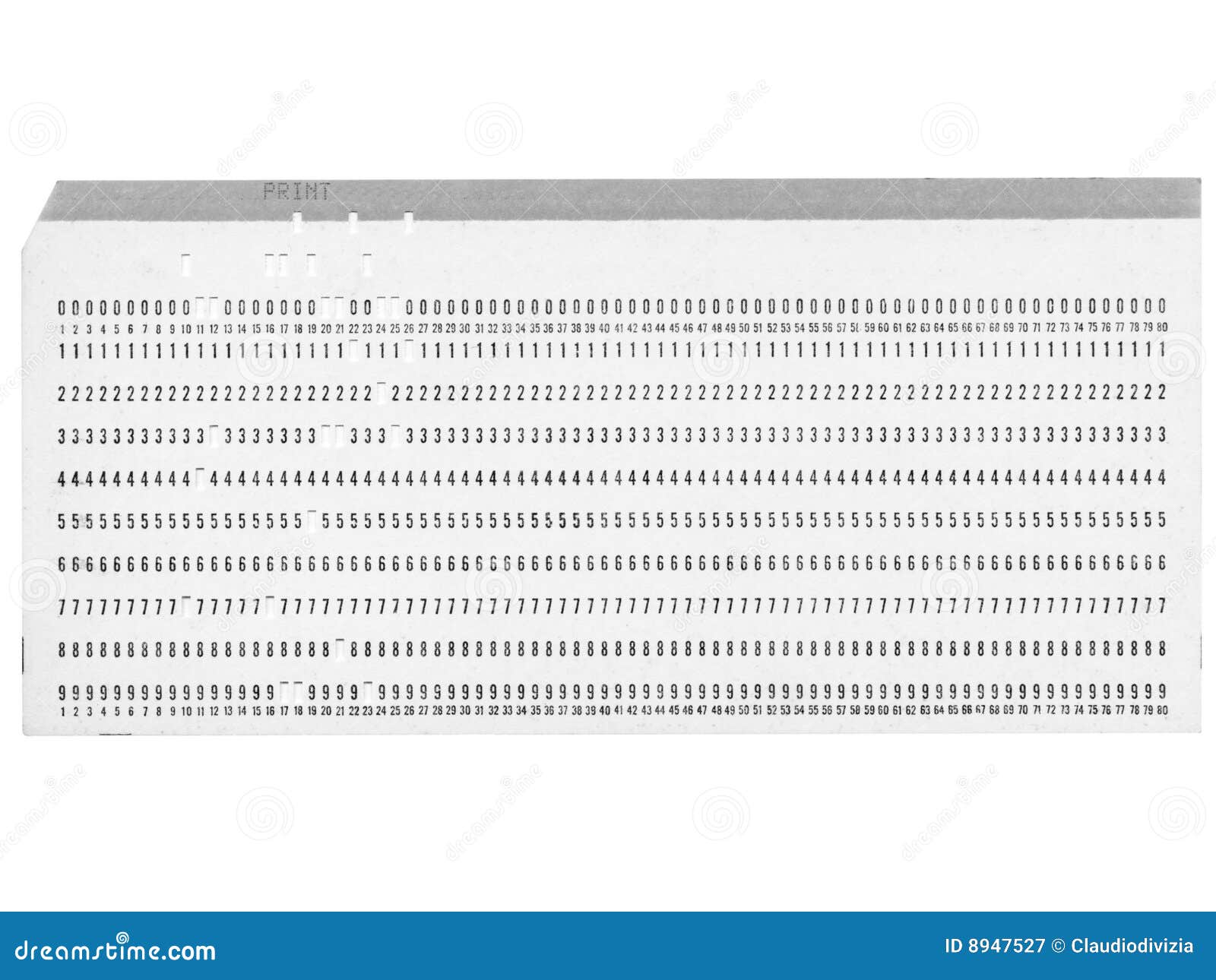 Punched card stock image. Image of electronics, card, punched - 8947527