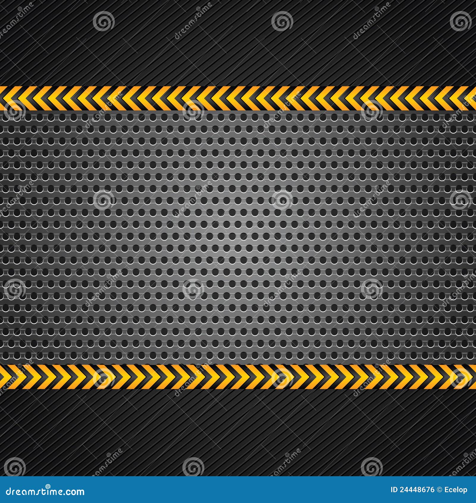 Punched Metal Surface, Template Stock Vector - Illustration of ...