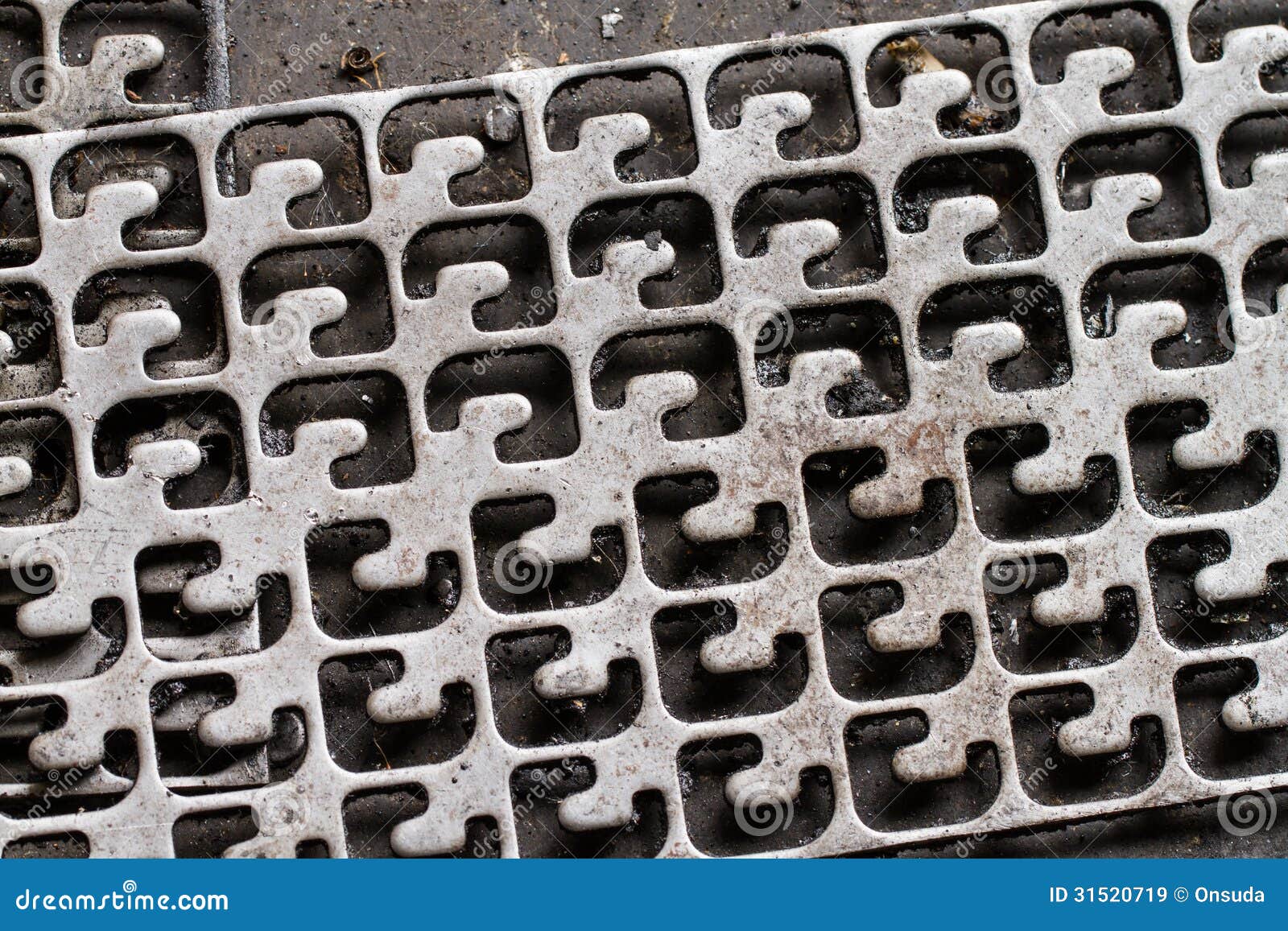 Punched steel stock image. Image of metal, dirty, gray - 31520719