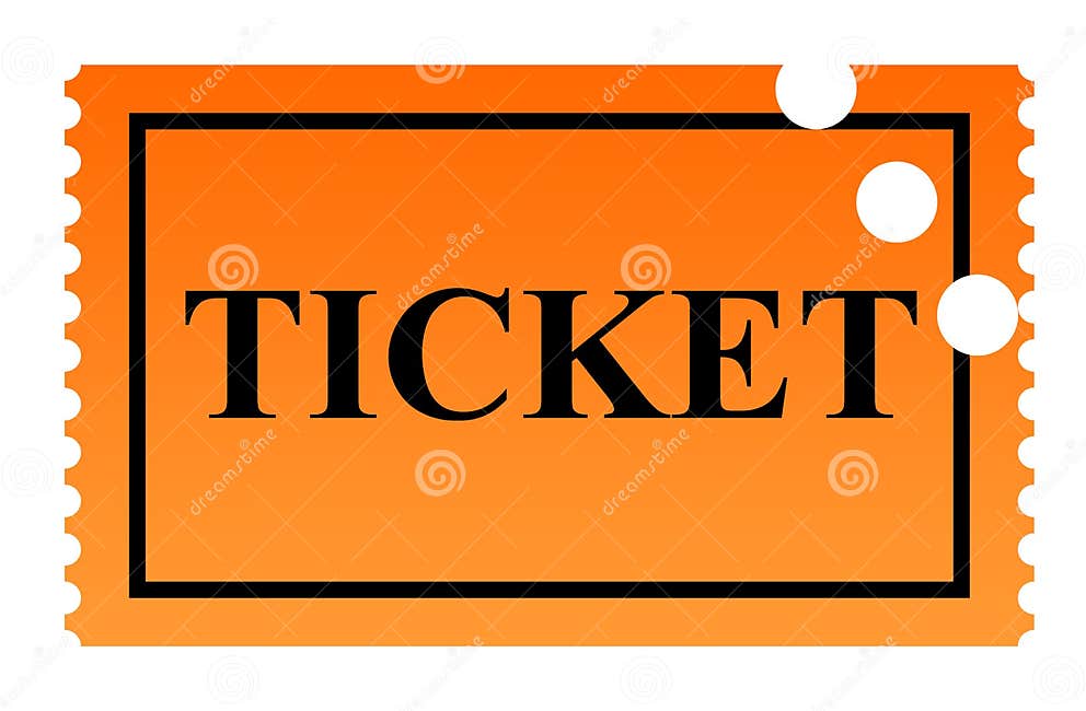 Punched Ticket stock illustration. Illustration of gradient - 13281671
