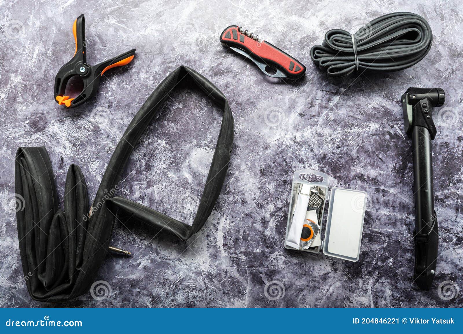 Punched Used Tube. Repair of a Broken Tube Stock Image - Image of tube ...