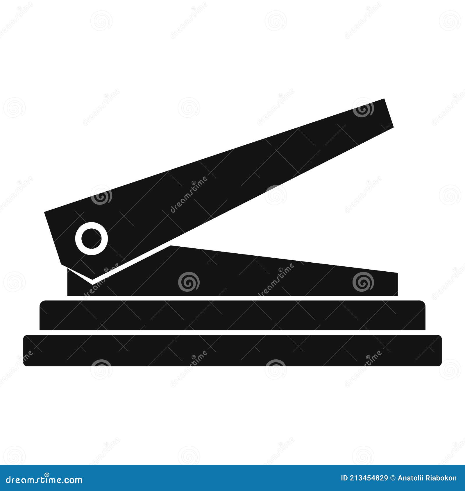 Puncher Device Icon, Simple Style Stock Vector - Illustration of staple ...