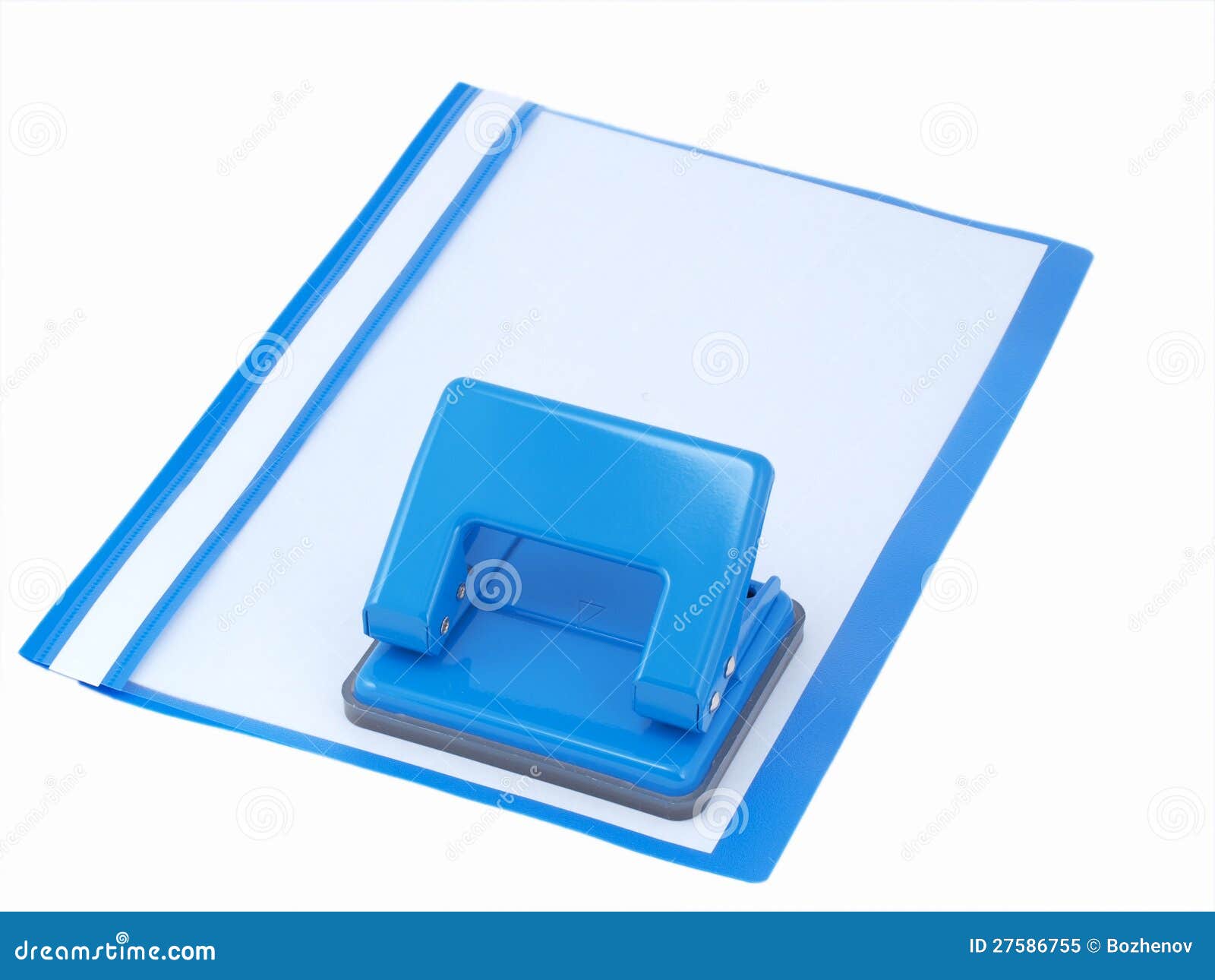 Puncher and Folder with Papers Stock Image - Image of folder, cutting ...