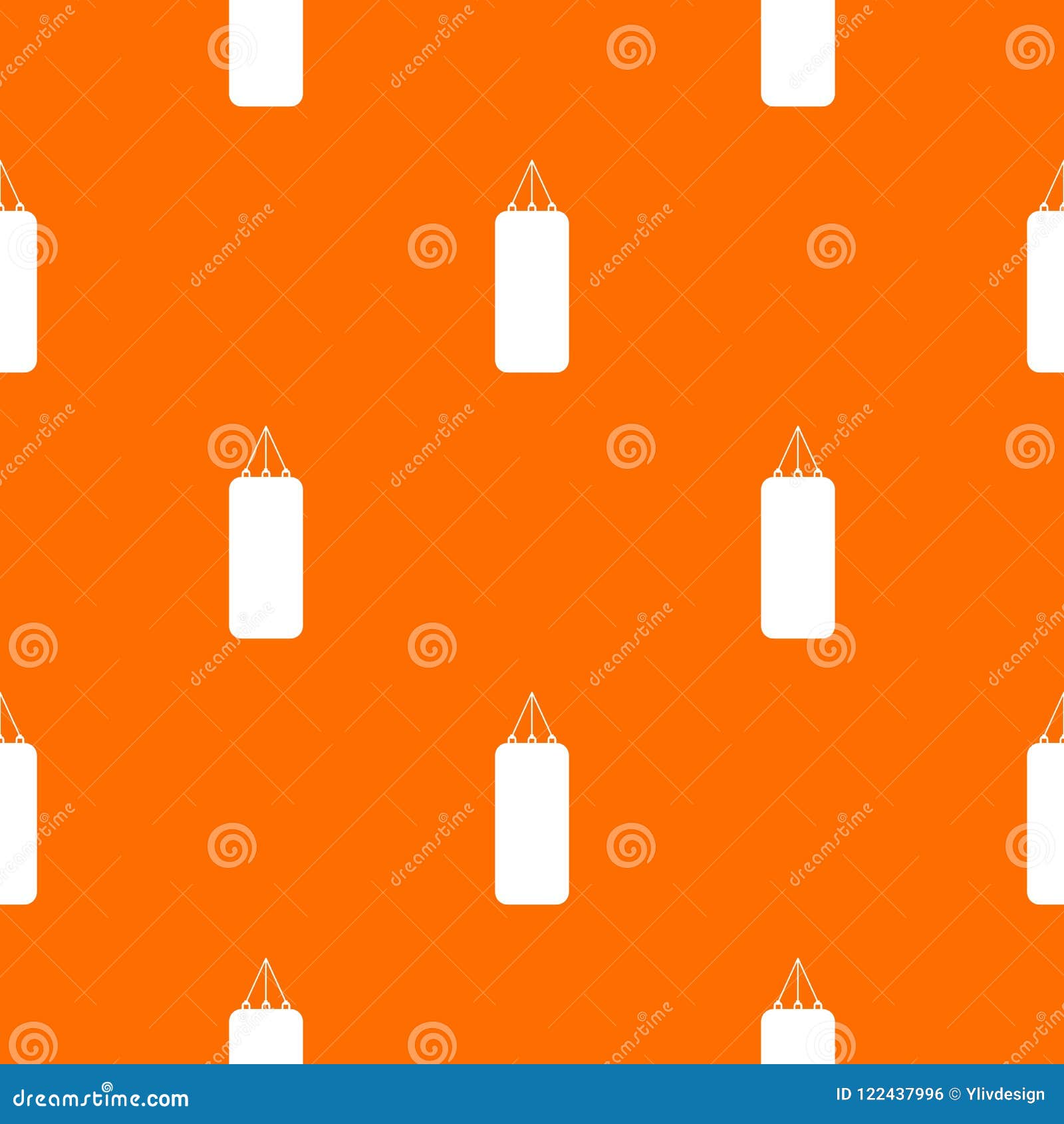 Punching Bag for Boxing Pattern Seamless Stock Vector - Illustration of ...