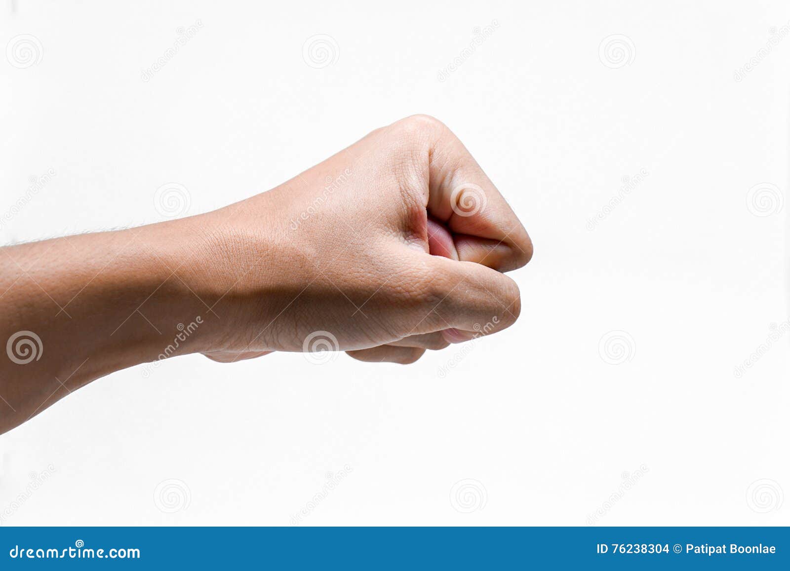 Punching hand gesture stock photo. Image of symbol, punch - 76238304