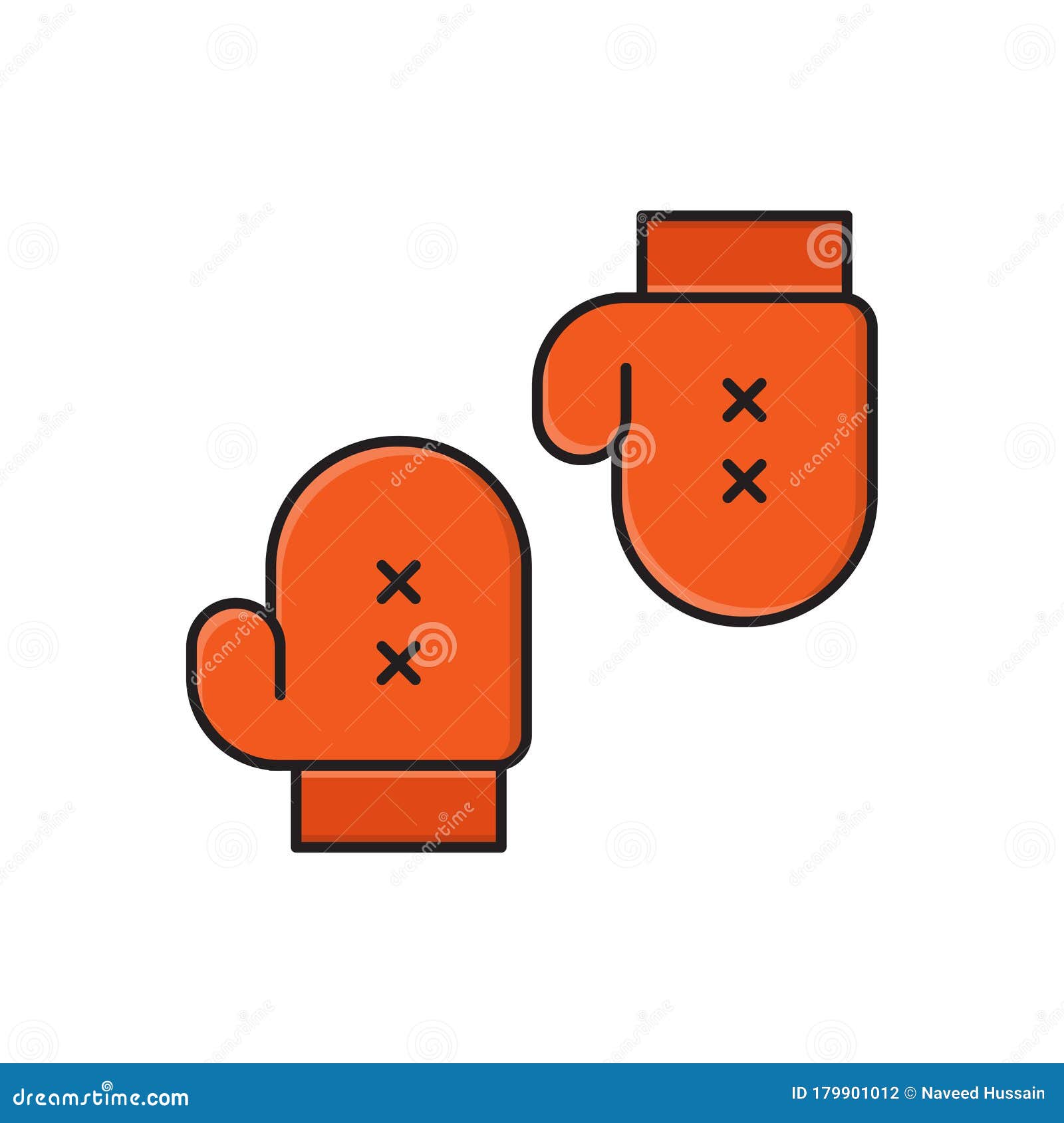 Punching Vector Flat Color Icon Stock Vector - Illustration of ...