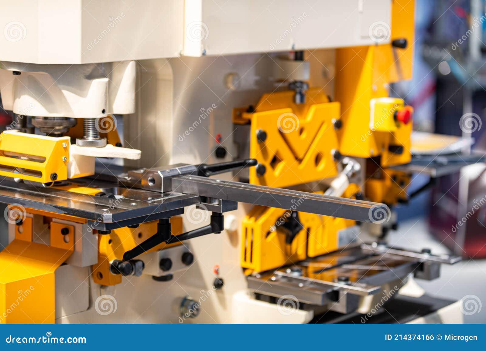 Punching Steelworker Machine Stock Photo - Image of machine, forgings ...
