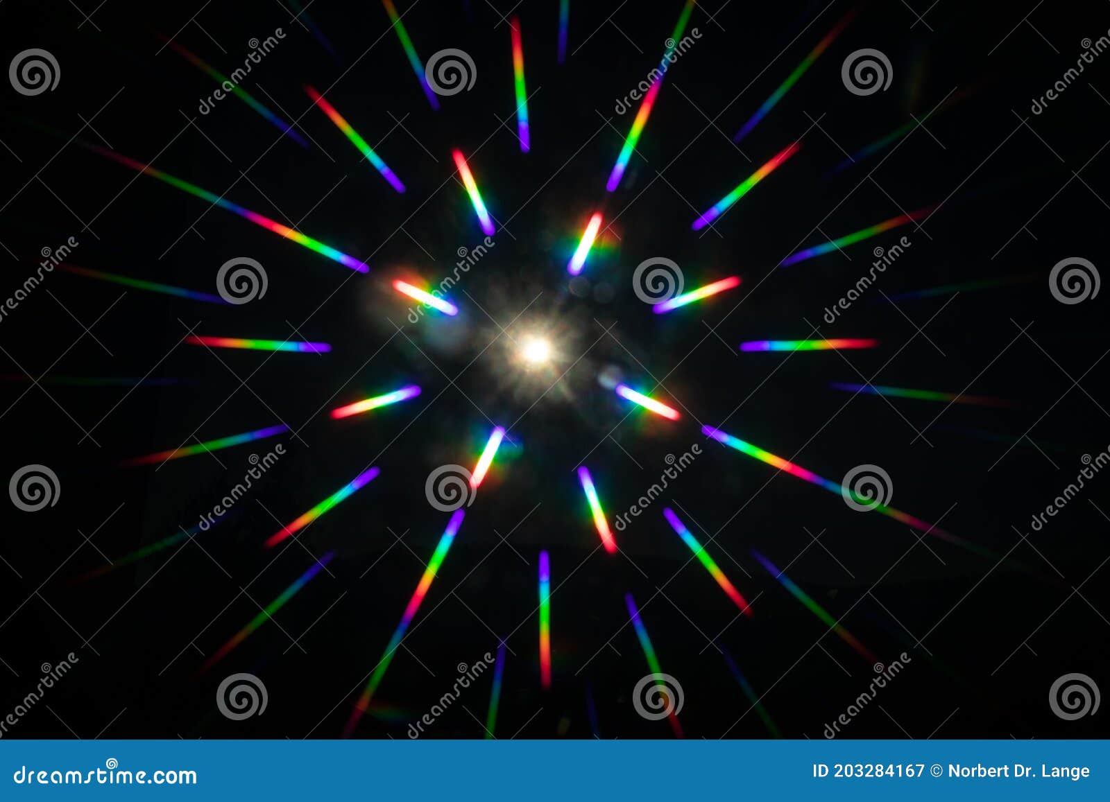 Punctiform Light Source Reflects the Colors Stock Image - Image of ...