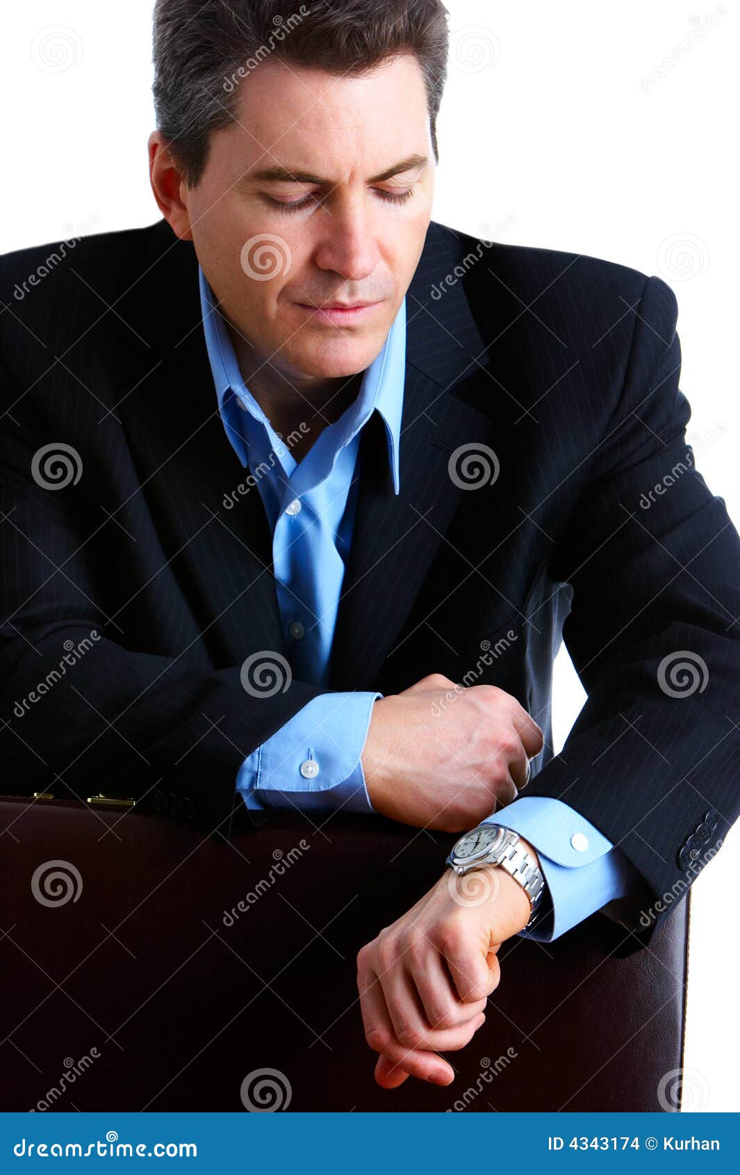 Punctual businessman stock photo. Image of middle, look - 4343174 Punctual businessman stock photo. Image of middle, look - 4343174