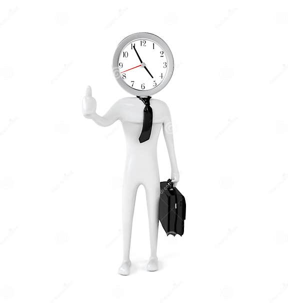 Punctual businessman stock illustration. Illustration of alone - 57706576 Punctual businessman stock illustration. Illustration of alone - 57706576