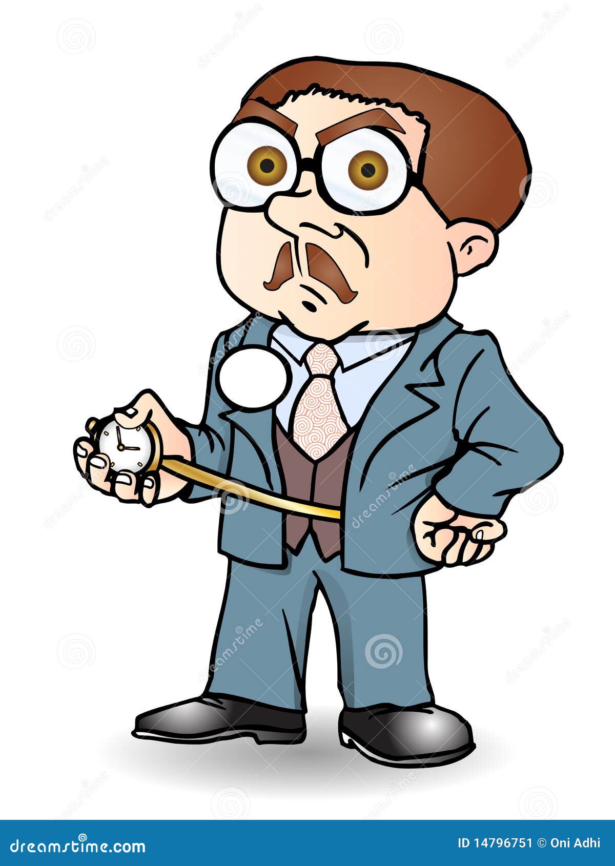 Punctual time businessman stock illustration. Illustration of casual ... Punctual time businessman stock illustration. Illustration of casual ...