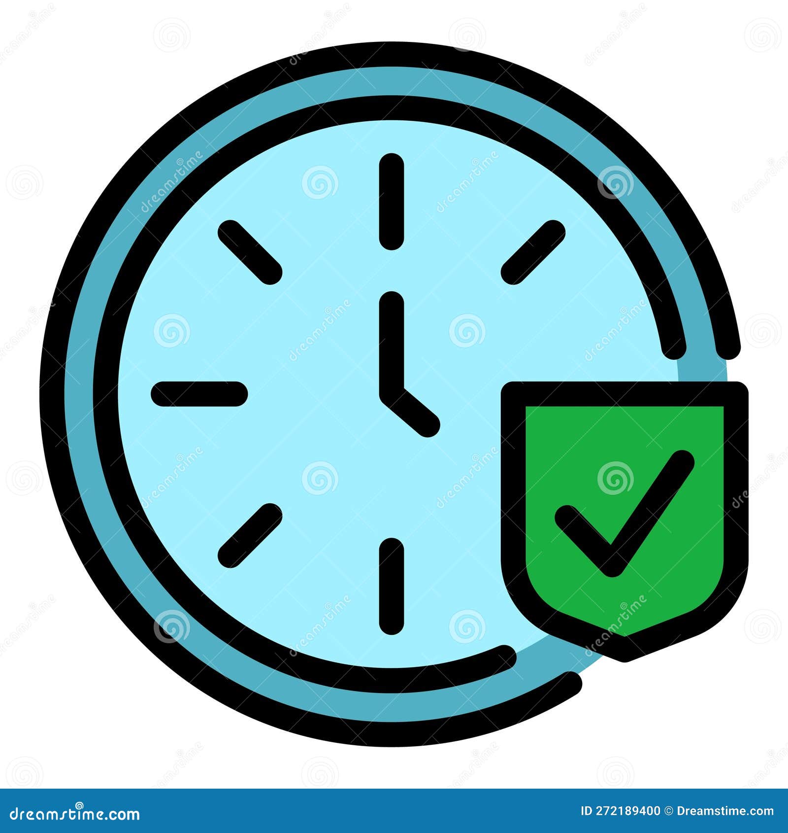 Punctuality Icon. Element Of Interview Icon Royalty-Free Stock Image ...