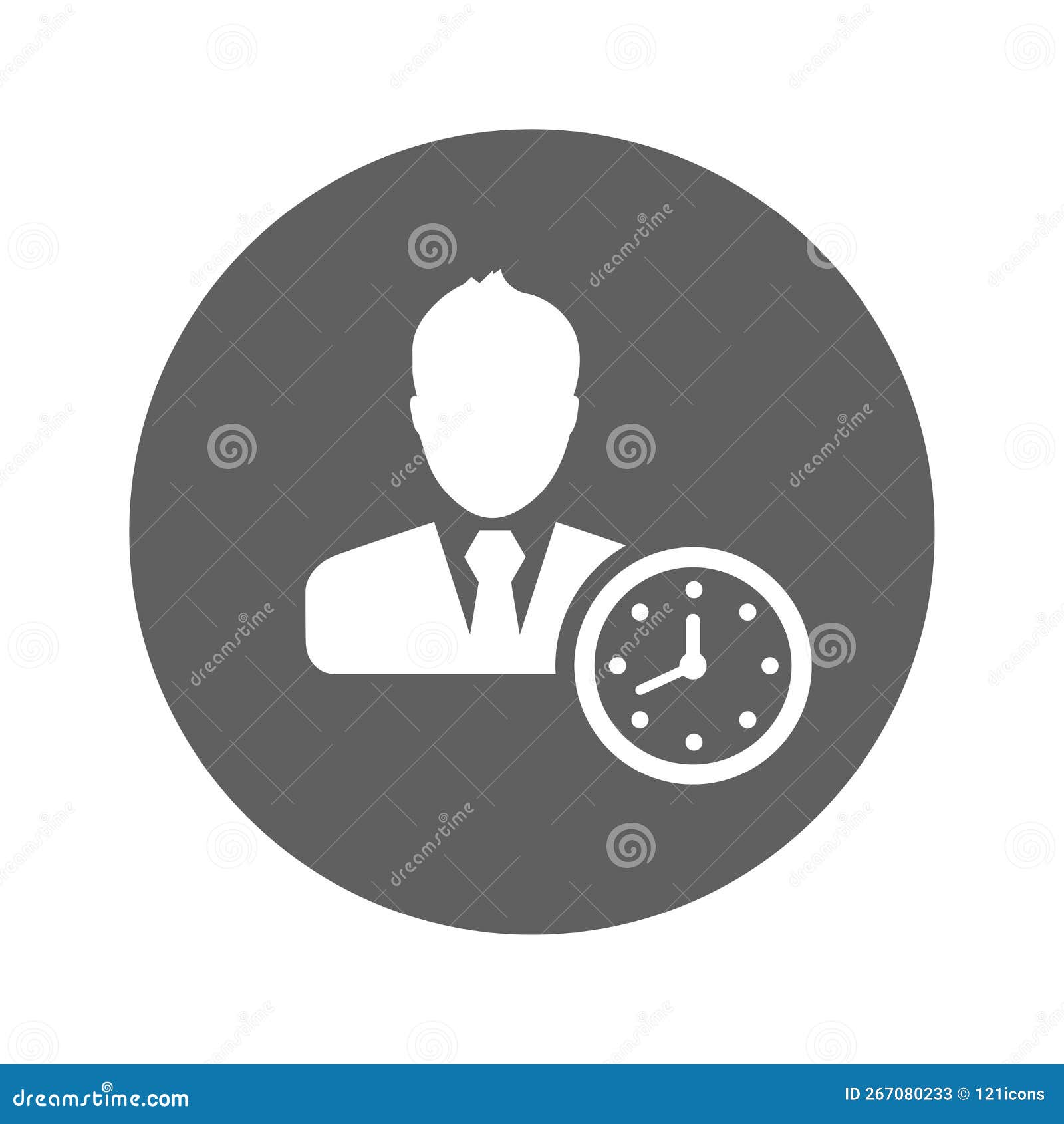 Punctuality, schedule icon stock illustration. Illustration of deadline ...