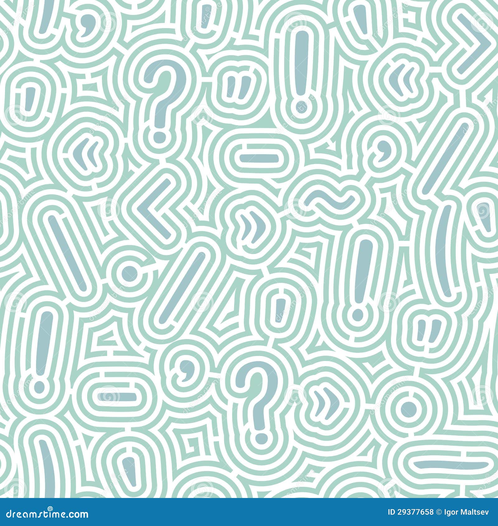 Seamless Labyrinth Print. Vector Monochrome Illustration. Original ...