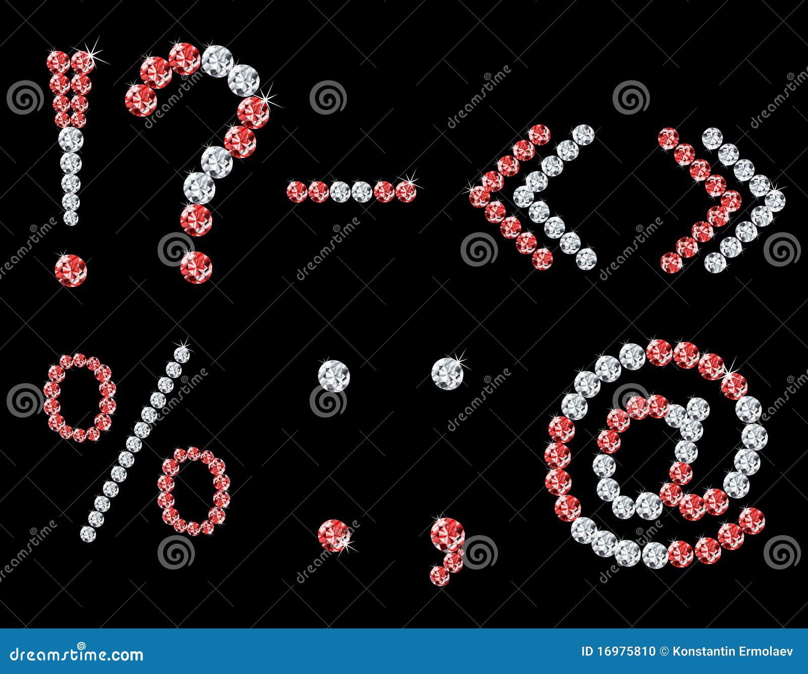 Punctuation Marks from Brilliant. Vector Stock Illustration ...